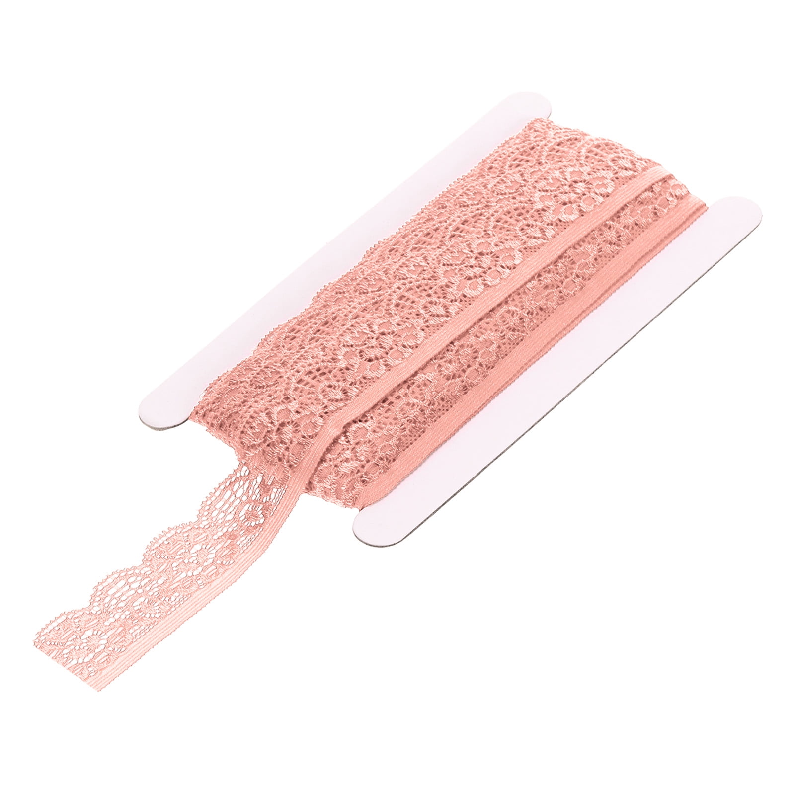 Uxcell Lace Trim Vintage 0.98" x 10yards Pink Lace Ribbon For Clothes ...