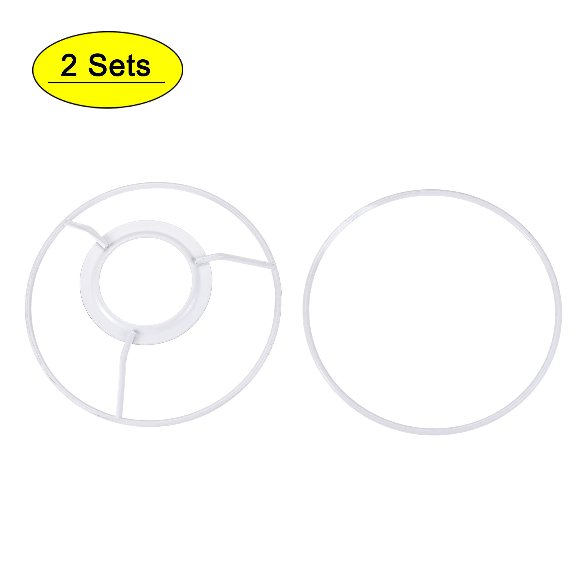 Uxcell Lampshade Holders Frames Lamp Shade Rings Baking Finish 4.72inch ...