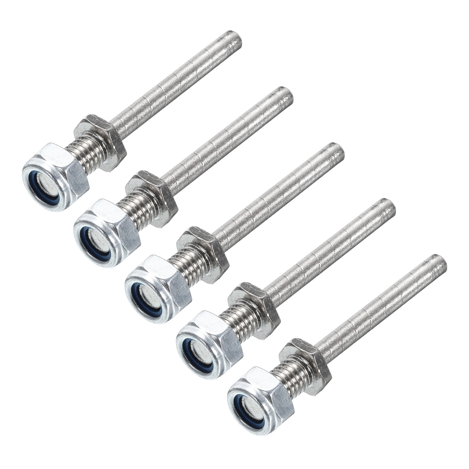 Uxcell Landing Gear Steel Axle 0.2 Inch Dia 2.4 Inch Length M8 Wheel ...