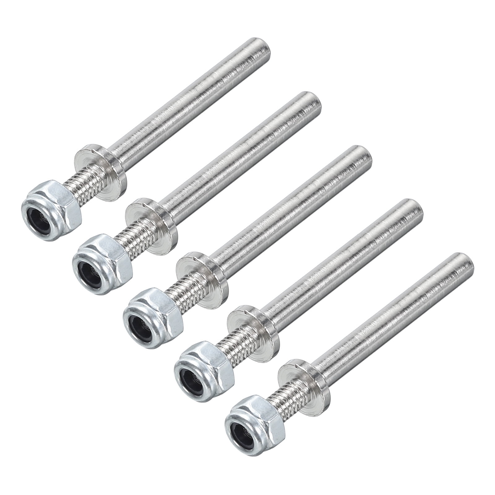 Uxcell Landing Gear Steel Axle 5/32 Inch Dia 1.7 Inch Length M4 Wheel ...