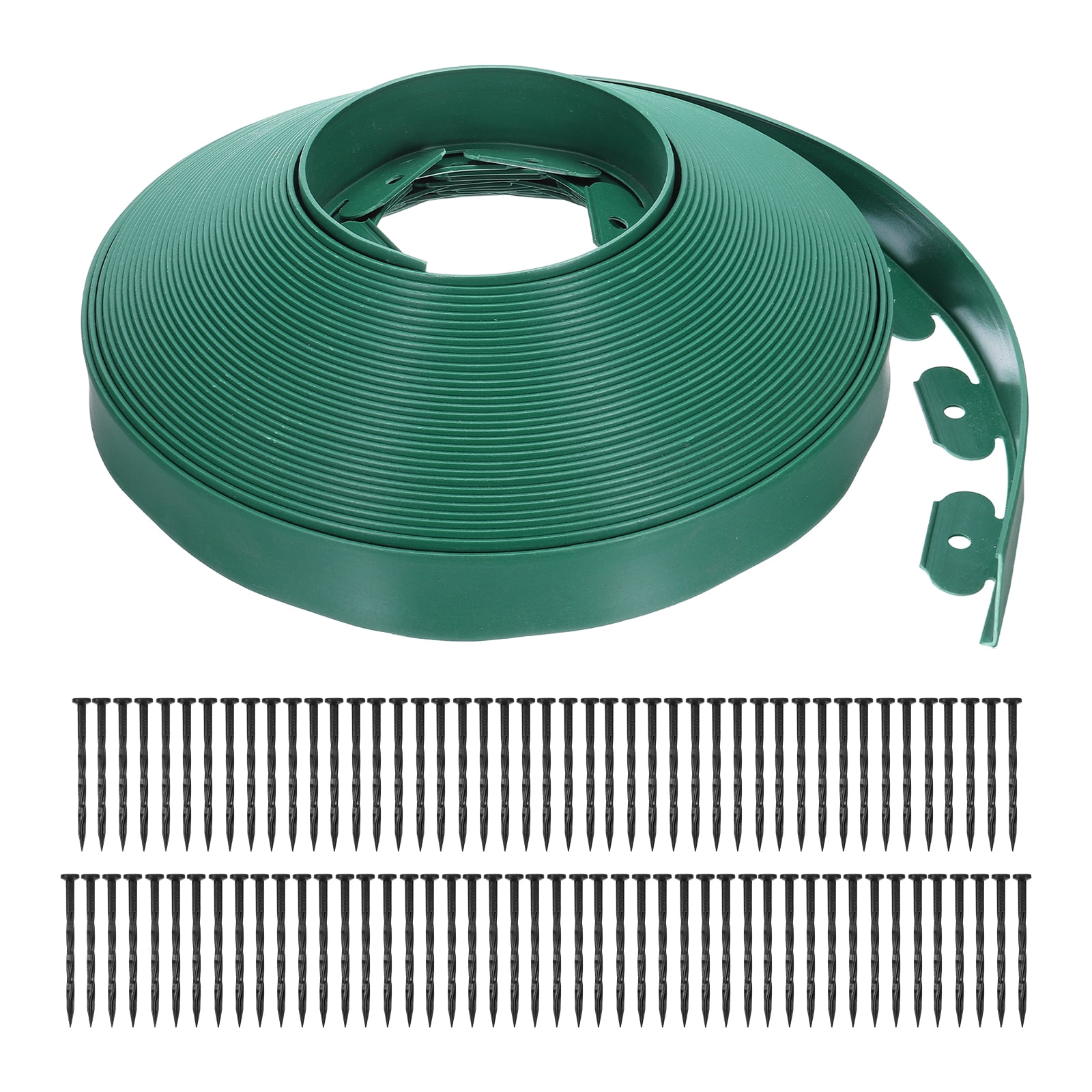 Uxcell Landscape Edging, 1Pcs 100FT x 2" Garden Edging Kit with 93 ...