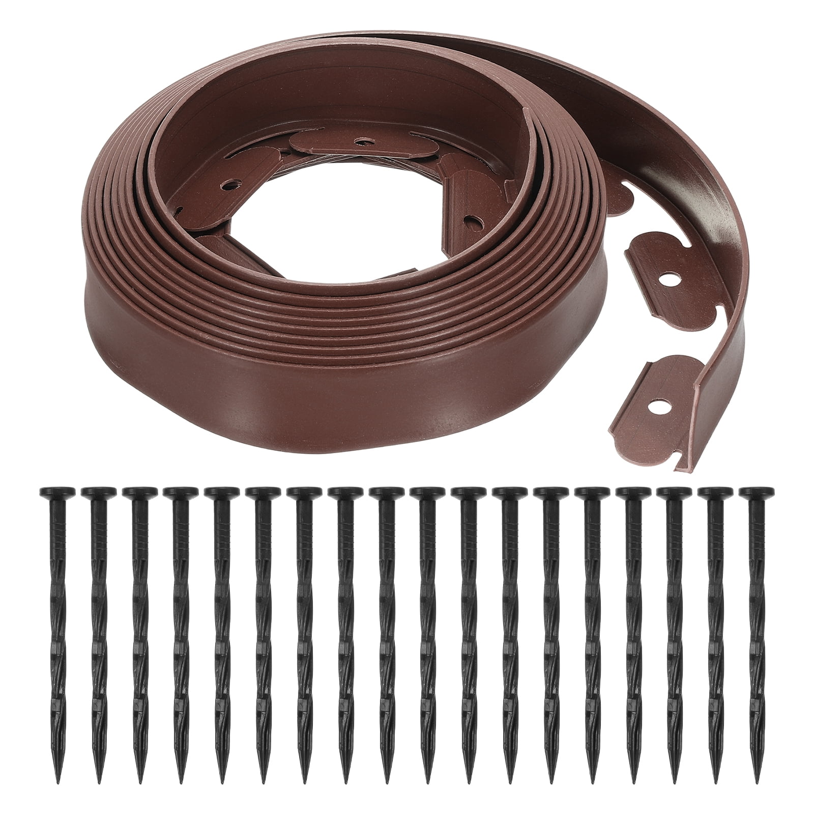 Uxcell Landscape Edging, 1Pcs 20FT x 2" Garden Edging Kit with 18 ...