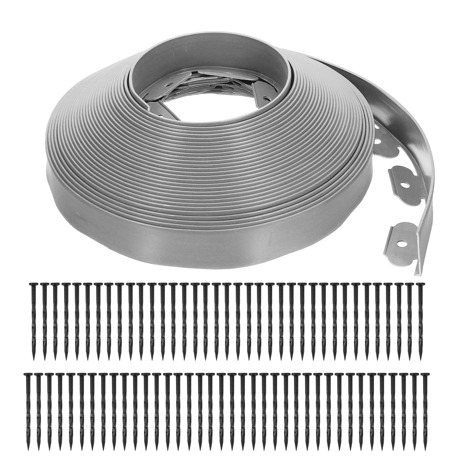 Uxcell Landscape Edging, 1Pcs 80FT x 2" Garden Edging Kit with 75 ...