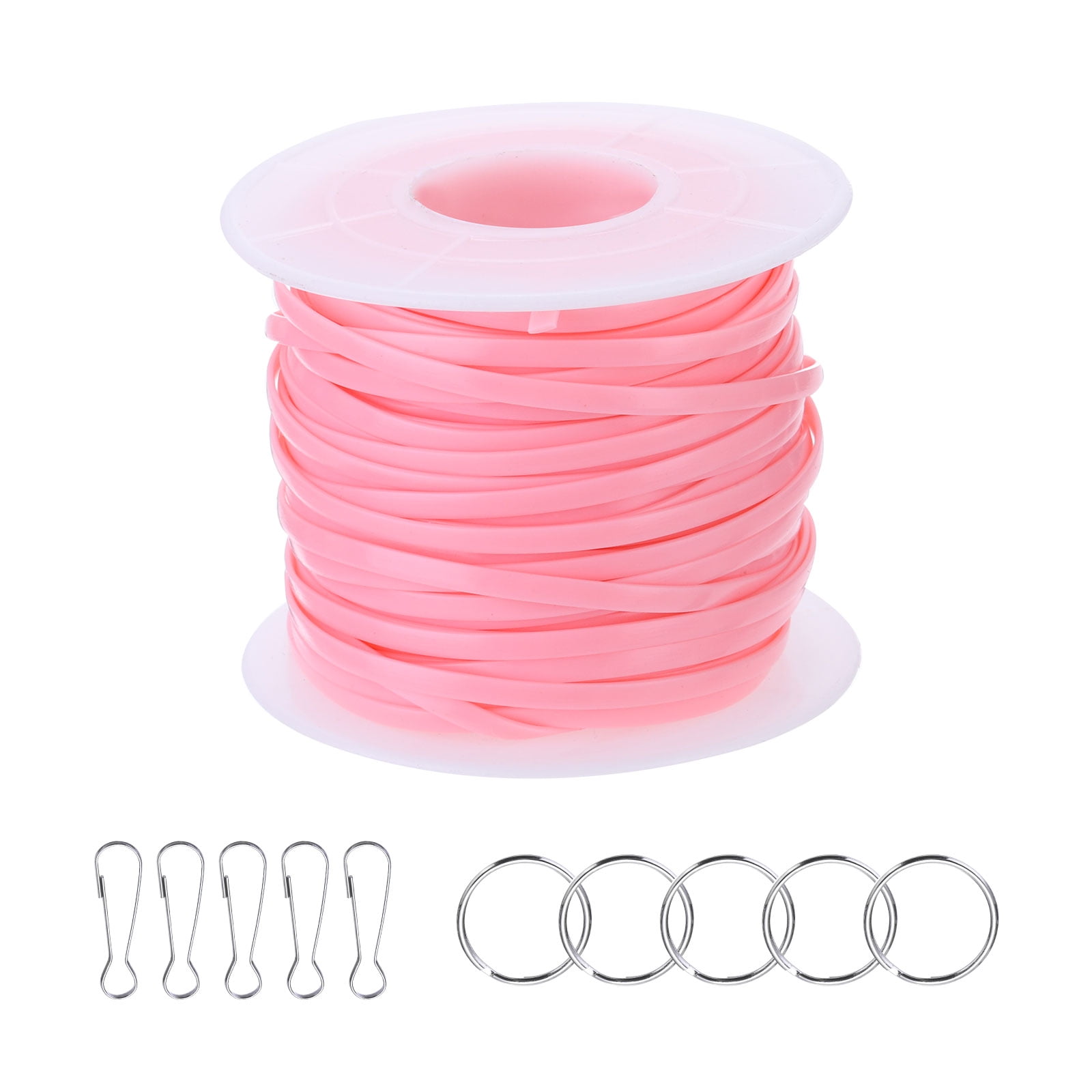 Uxcell Lanyard String Kit, Lacing Cord with Accessories, Pink - Walmart.com