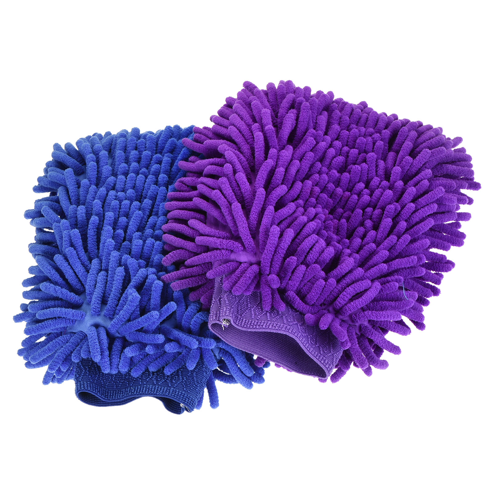 Uxcell Large Double-Side Microfiber Soft Chenille Dusting Mitten Dark ...