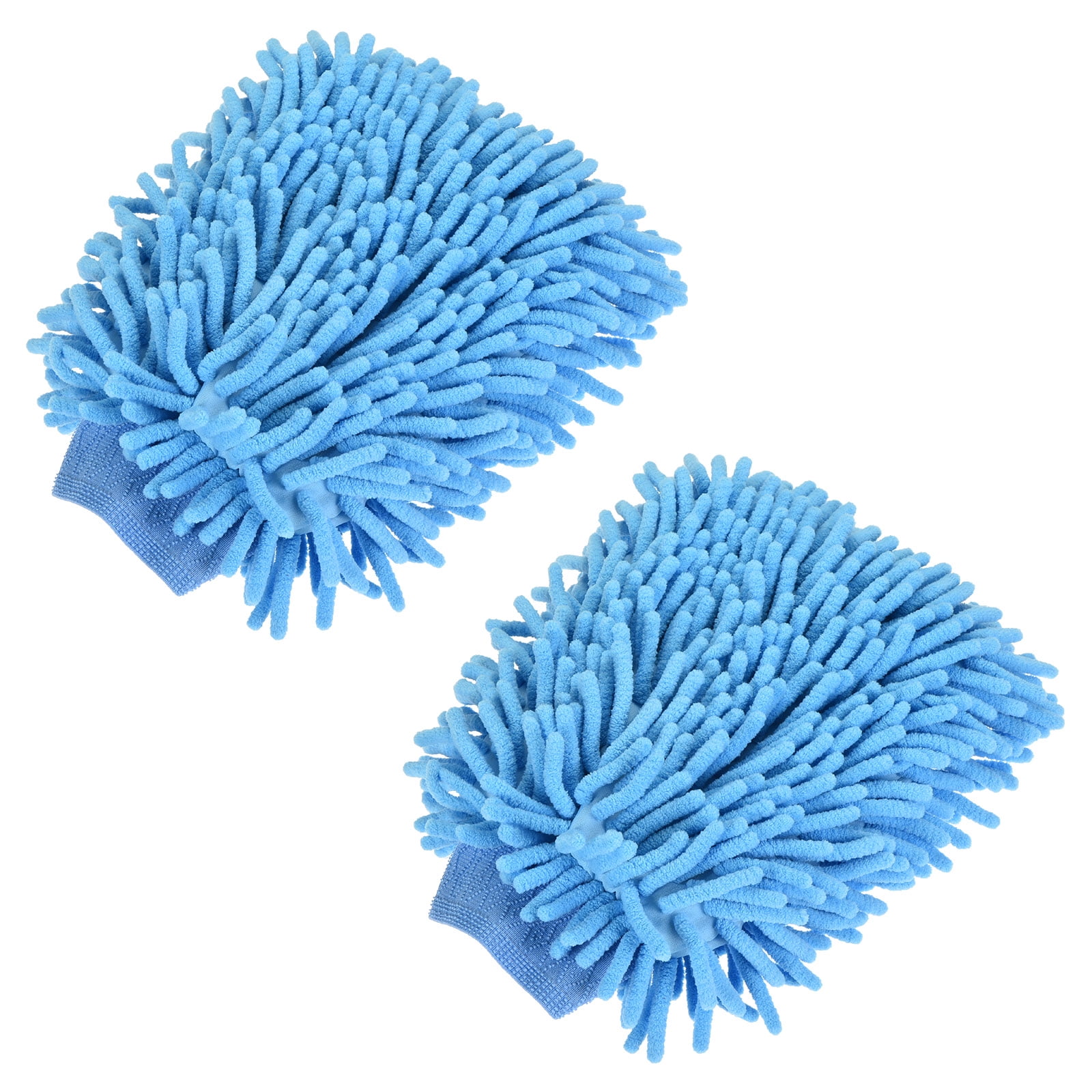 Uxcell Large Double-Side Microfiber Soft Chenille Dusting Wash Mitten ...