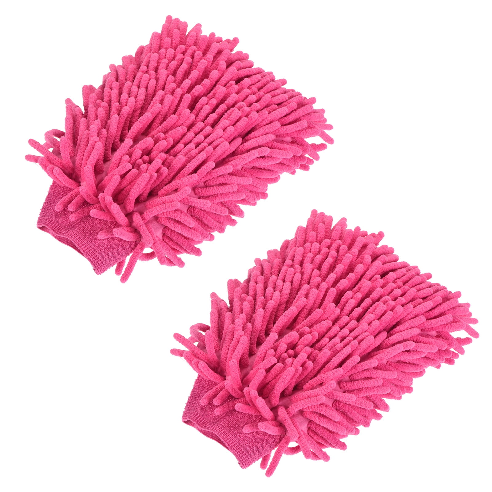 Uxcell Large Double-Side Microfiber Soft Chenille Dusting Wash Mitten ...