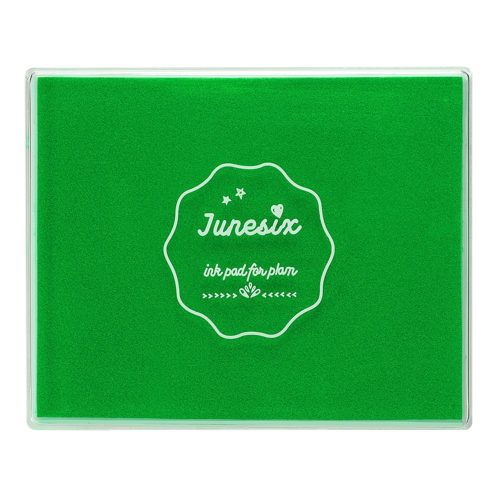 Uxcell Large Emerald Green Stamp Ink Pad, 3.9x4.7 Inch Washable Craft ...