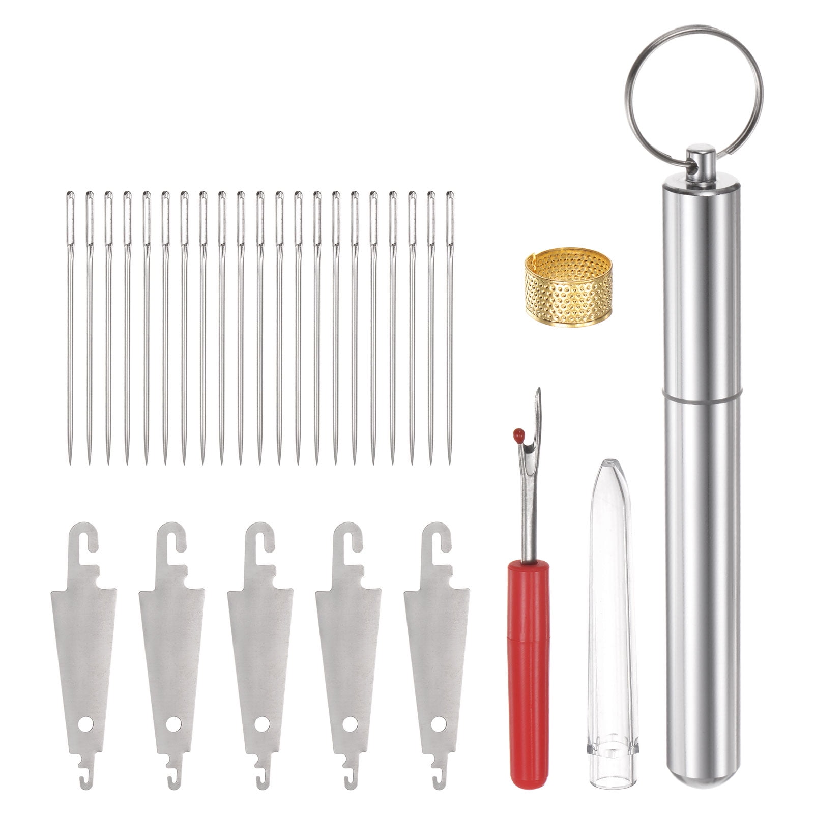 Uxcell Large Eye Embroidery Needles Kit Cross Stitch Needles Hand ...