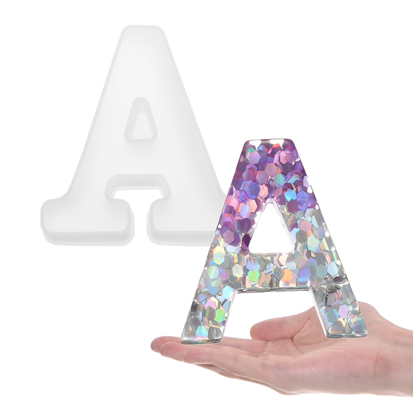 Uxcell Large Letter A Resin Molding, 6" 3D Capital English Alphabet ...