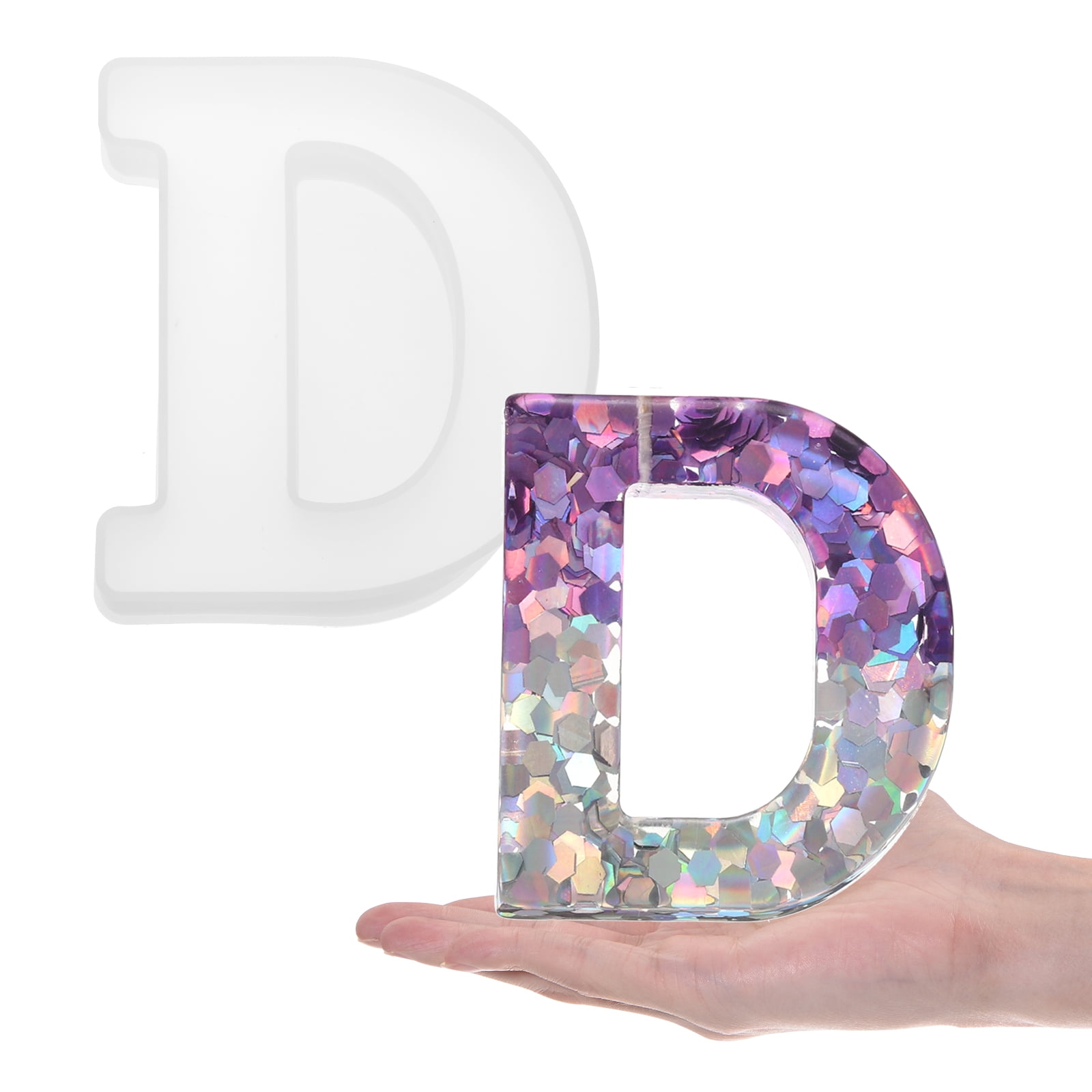 Uxcell Large Letter D Resin Molding, 6" 3D Capital English Alphabet ...