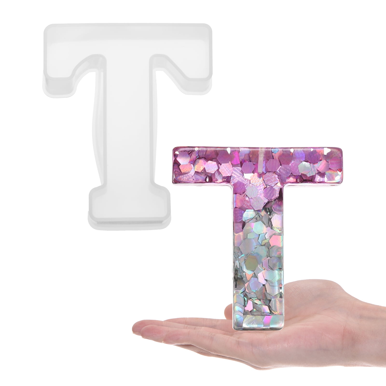 Uxcell Large Letter T Resin Molding, 6" 3D Capital English Alphabet ...