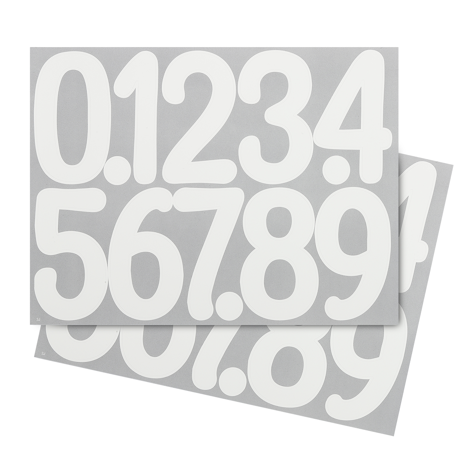 Uxcell Large Number Sticker 4", Waterproof Mailbox Number Labels Self ...