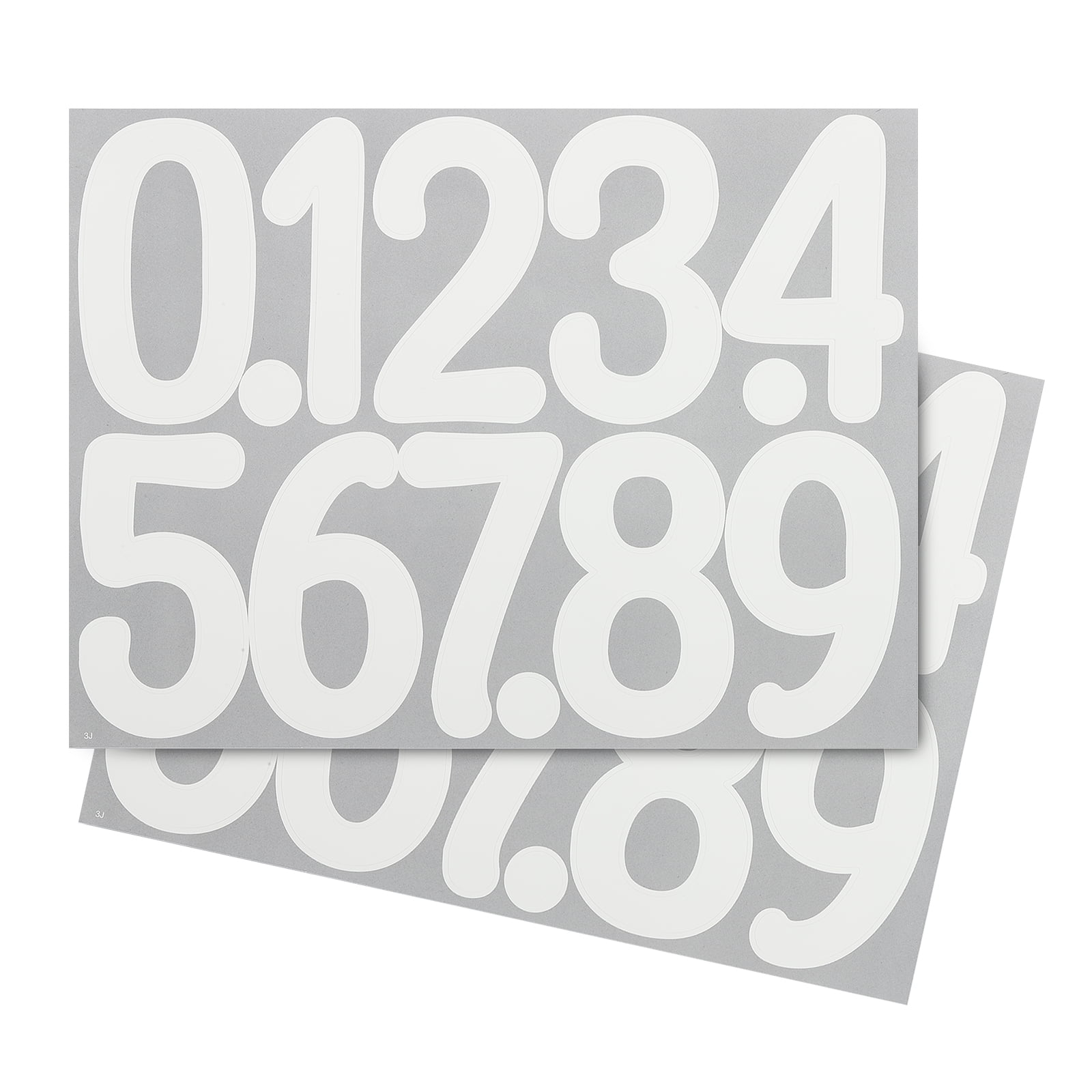 Uxcell Large Number Sticker 4", Waterproof Mailbox Number Labels Self ...