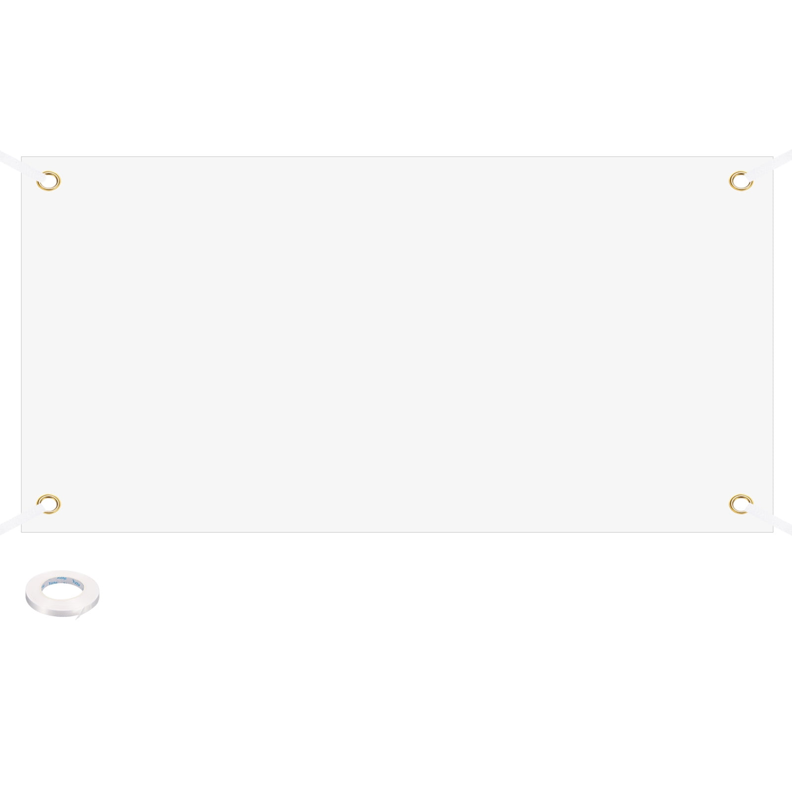 Uxcell Large White Blank Banner and Signs 3 x 6 Feet, 1 Set Sublimation ...