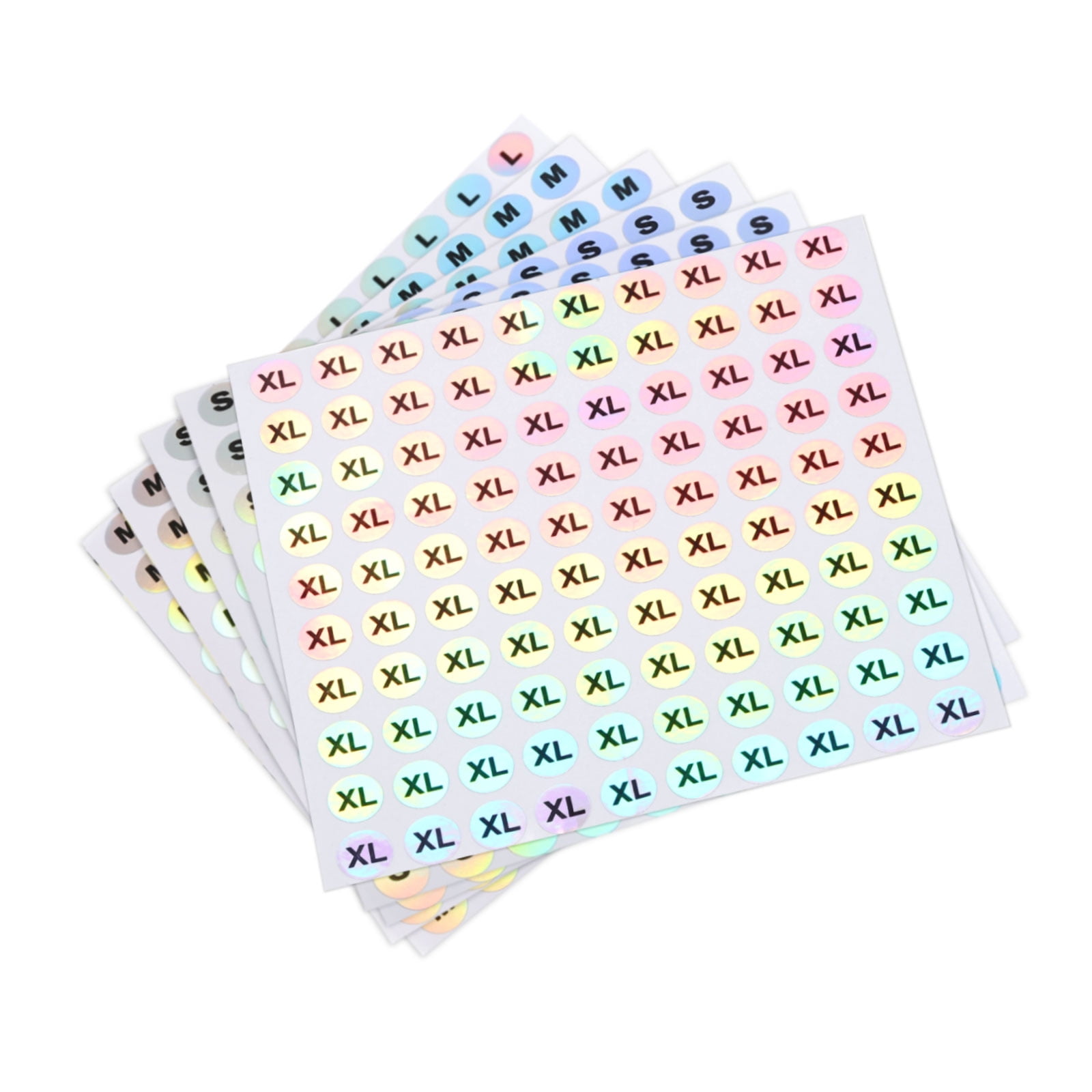 Uxcell Laser Capital Letter Stickers, Alphabet S,M,L,XL Round Self ...