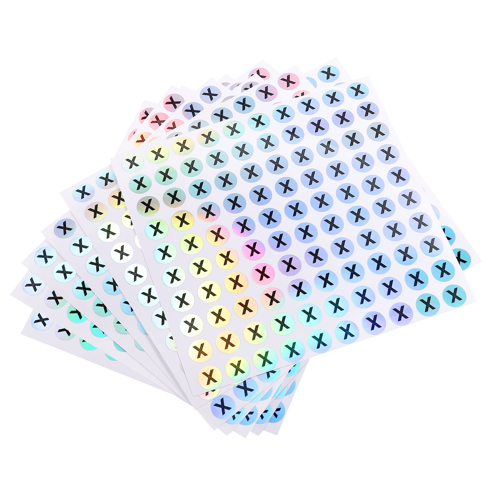 Uxcell Laser Capital Letter Stickers, Alphabet X Round Self-Adhesive ...