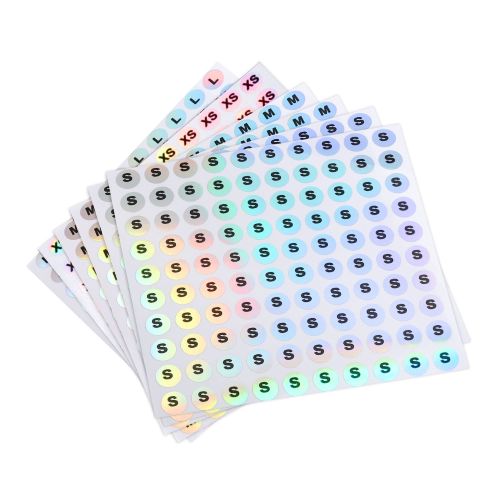 Uxcell Laser Capital Letter Stickers, Alphabet XS,S,M,L Round Self ...