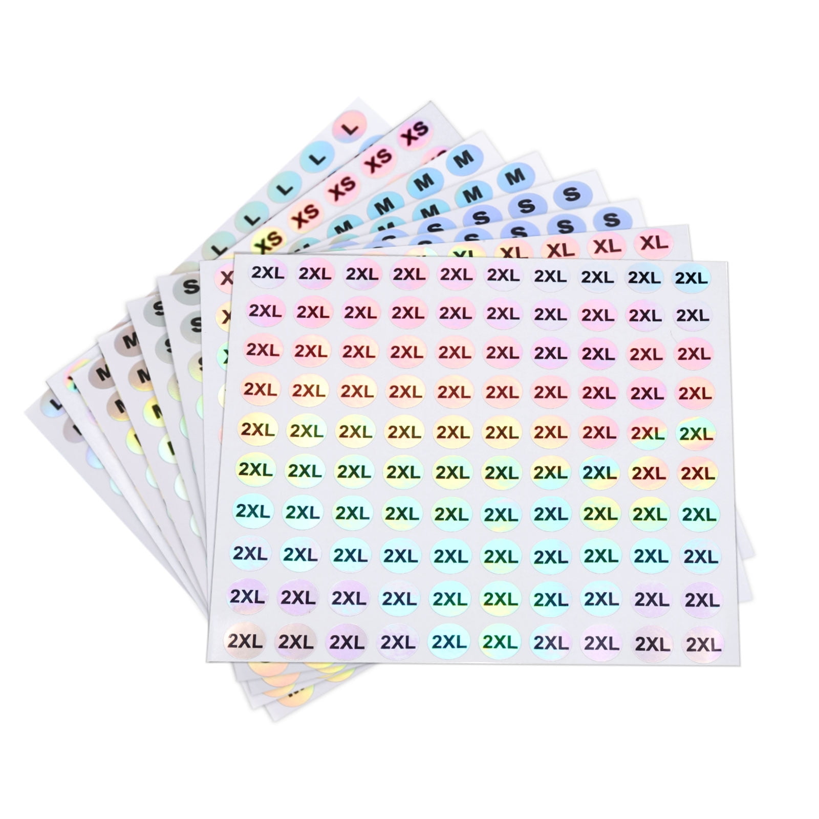 Uxcell Laser Capital Letter Stickers, Alphabet XS,S,M,L,XL,2XL Round ...