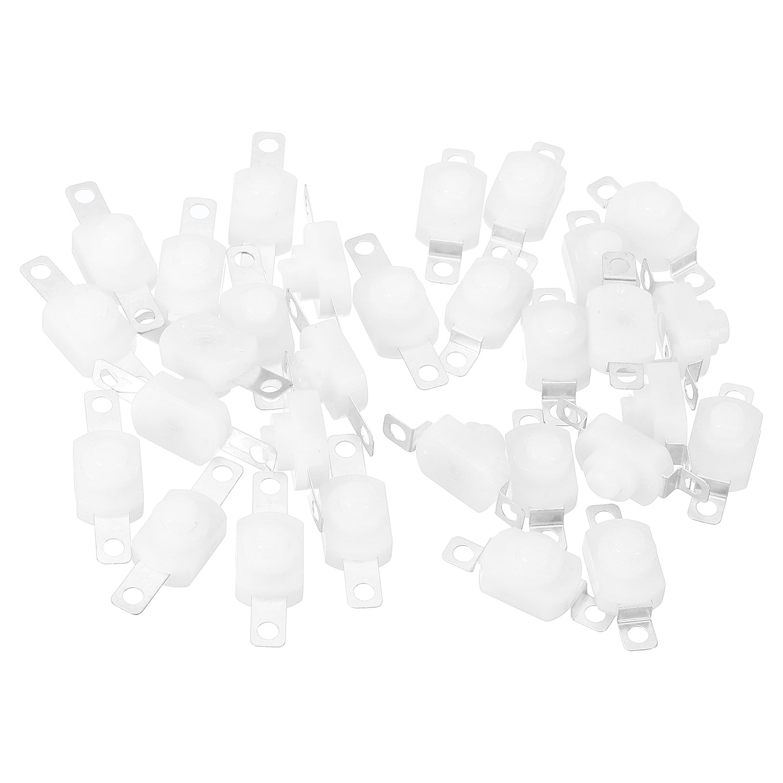 Uxcell Latching Push Button Switch, 30 Pcs Straight Pin with Hole On ...