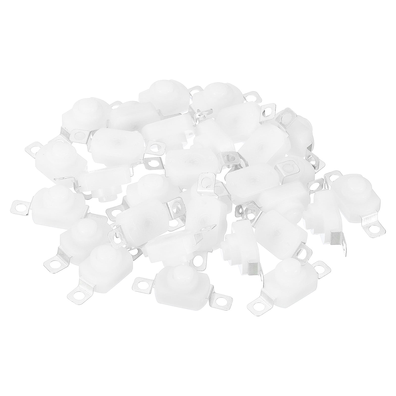 Uxcell Latching Push Button Switch, 30 Pcs Flat Pin with Hole On/Off ...