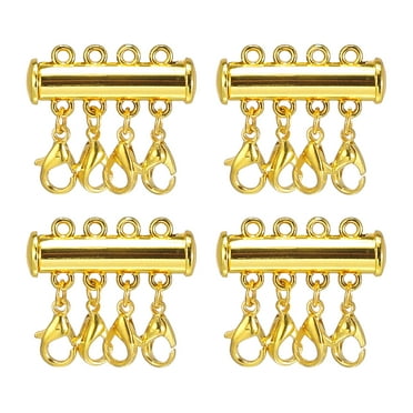 20Pack Slide on End Clasps, 40mm Tube Ball Bead Slider Crimp Ends ...