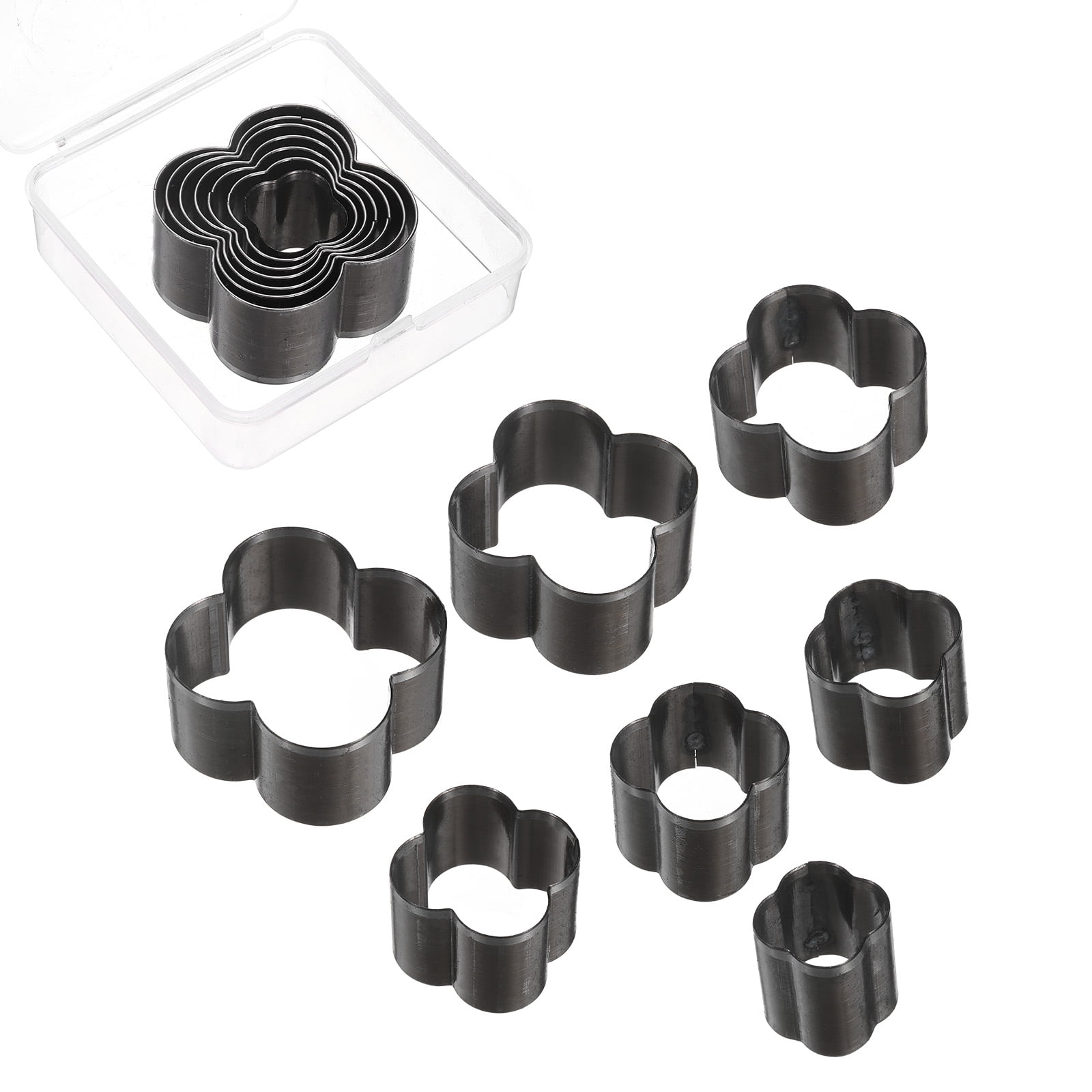 Uxcell Leather Blossom Shape Punch Cutter Set 7 Sizes Leather Hollow ...