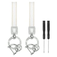 Compact Key Chain Organizer With Leather Strap, Smart Key Ring Holds 8 ...