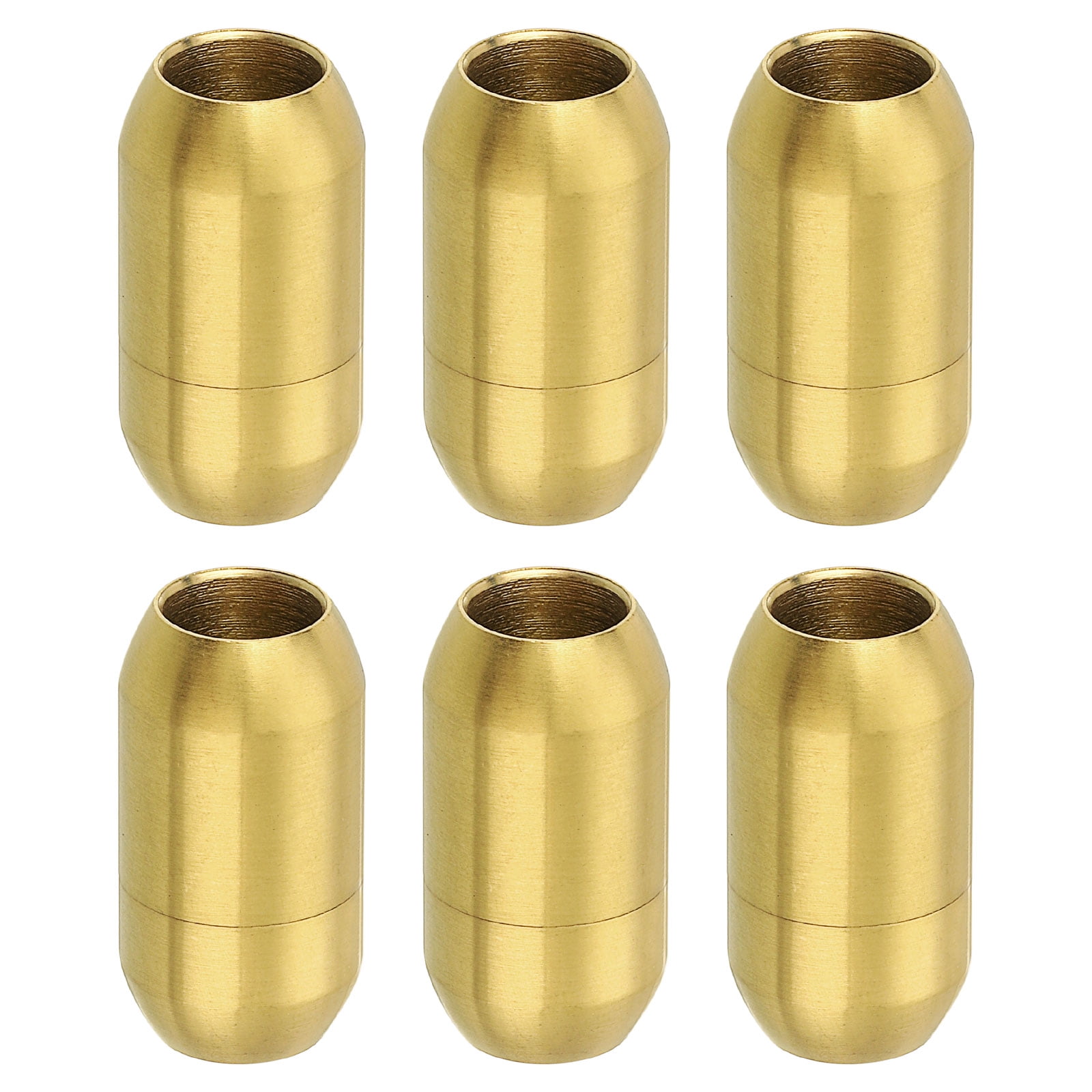 Uxcell Leather Cord End Clasp, 6Pcs 6mm Hole Leather Clasps, for Making ...