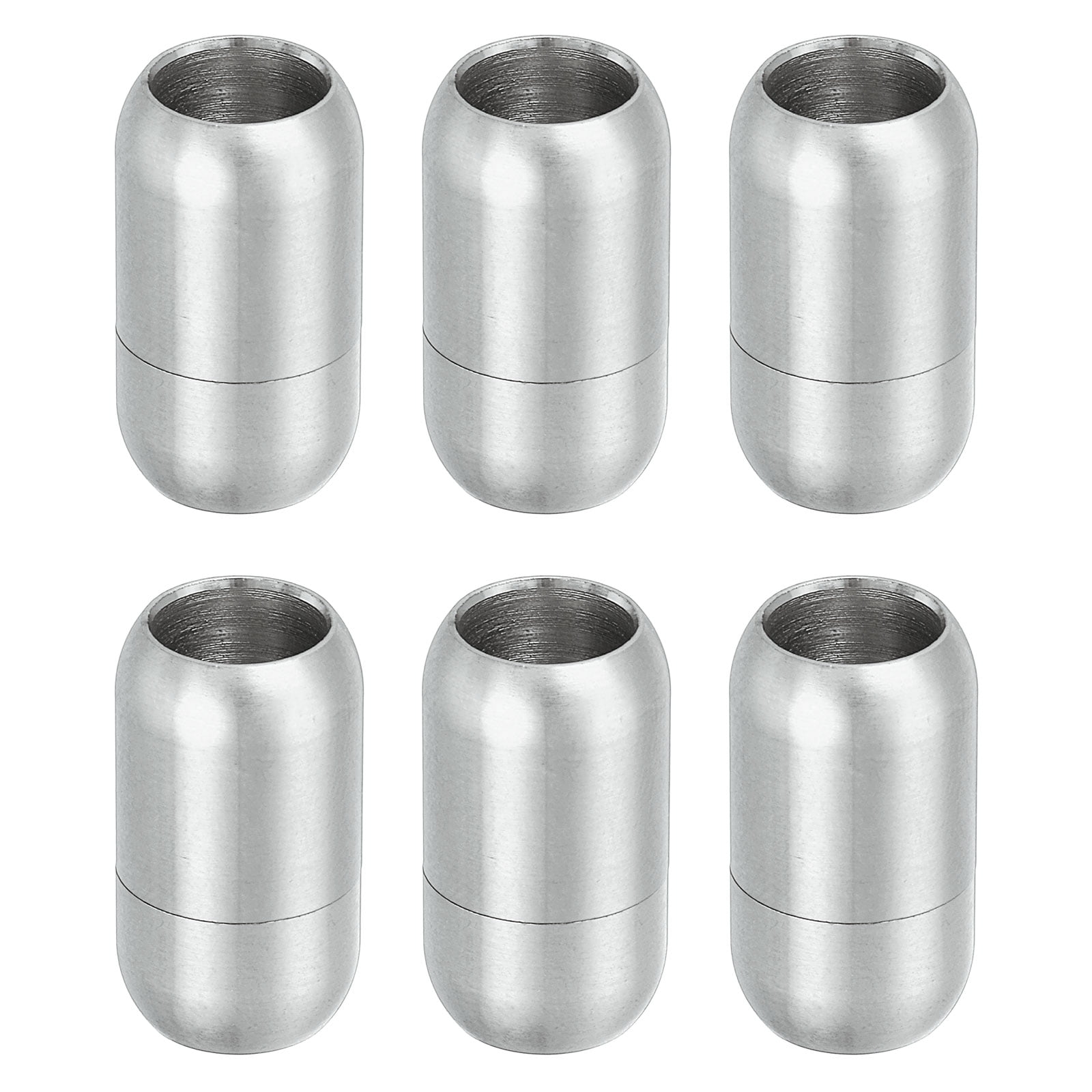 Uxcell Leather Cord End Clasp, 6Pcs 8mm Hole Leather Clasps, for Making ...