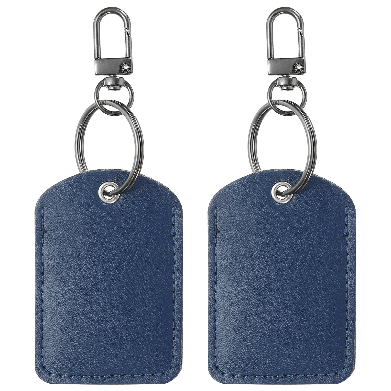 Uxcell Leather Key Fob, 2 Pack Genuine Leather Key Fobs DIY Keychain ...