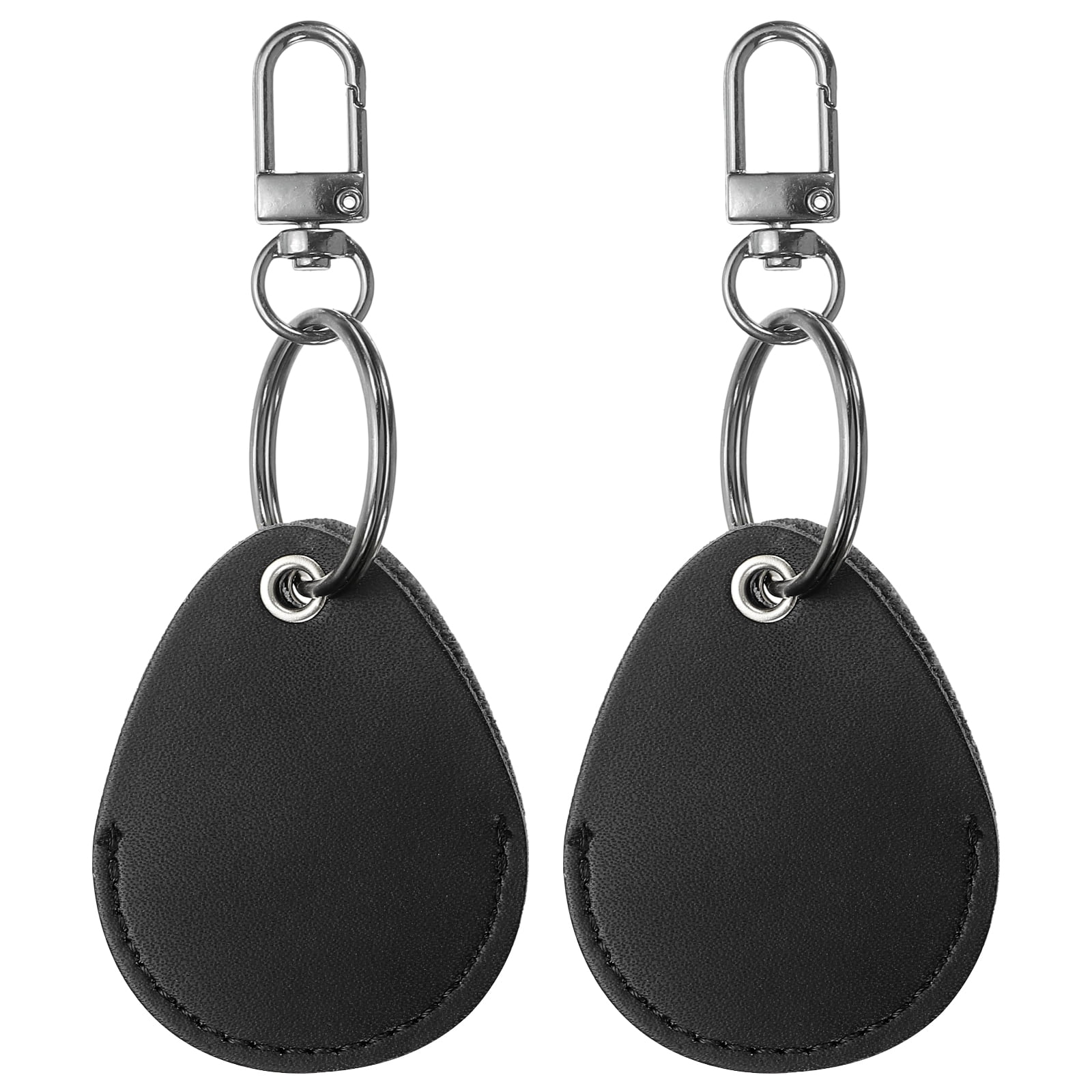 Uxcell Leather Key Fob, 2 Pack Leather Key Fobs DIY Keychain Holder for ...