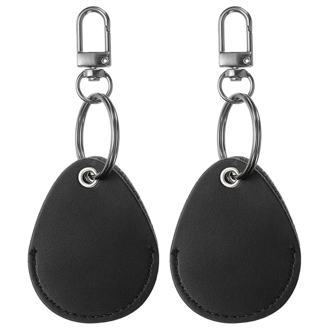 Uxcell Leather Key Fob, 2 Pack Leather Key Fobs DIY Keychain Holder for ...