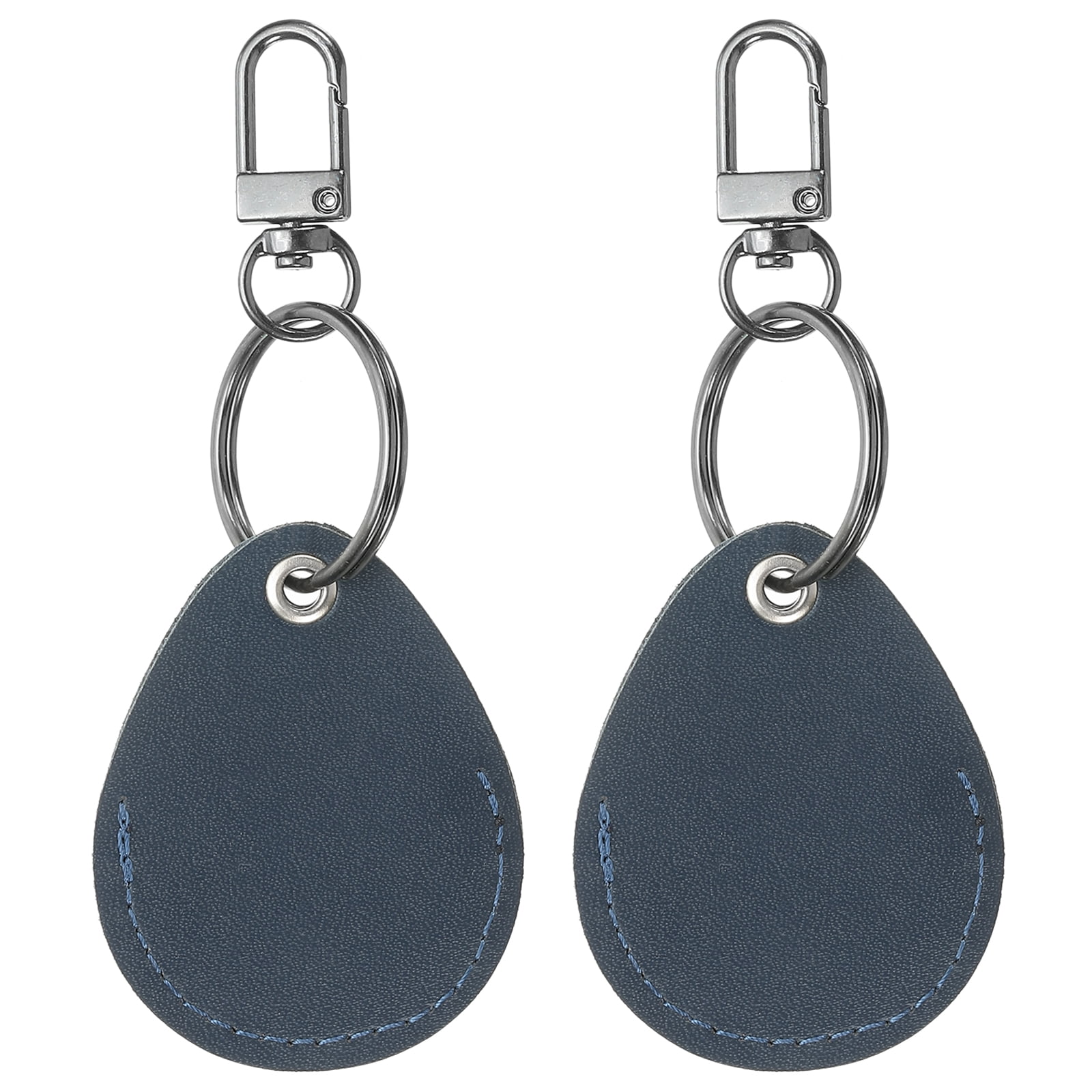 Uxcell Leather Key Fob, 2 Pack Leather Key Fobs DIY Keychain Holder for ...