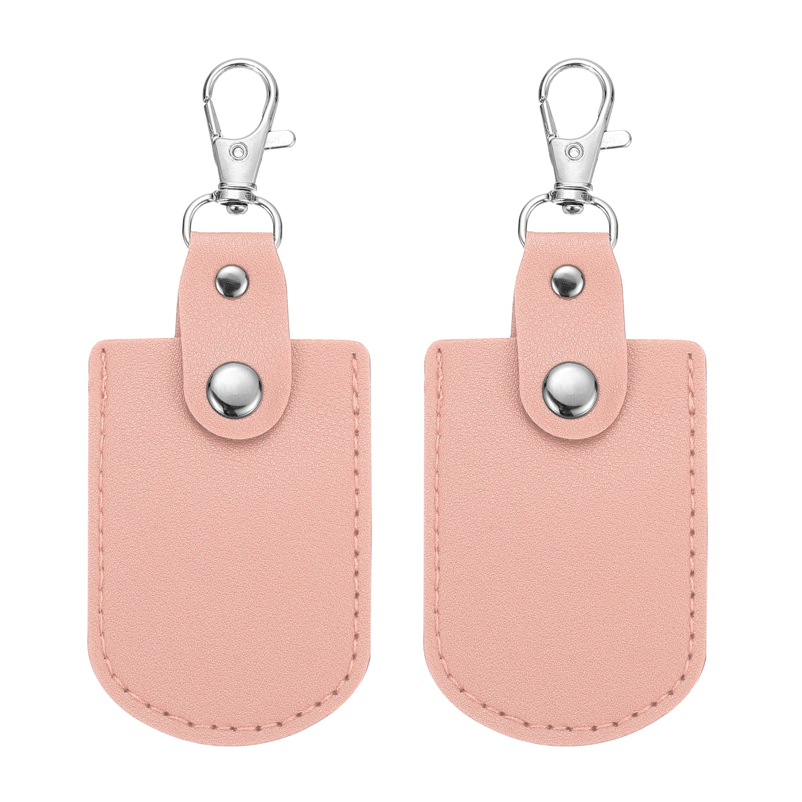 Uxcell Leather Key Fob, 2 Pcs Leather Key Fobs with Key Rings DIY ...