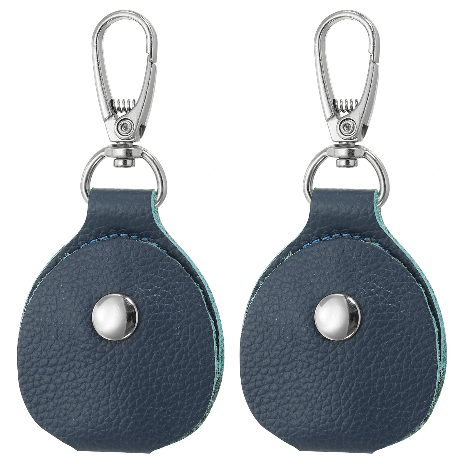 Uxcell Leather Key Fob, Genuine Leather Keys Cover Portable Key Fob Air ...