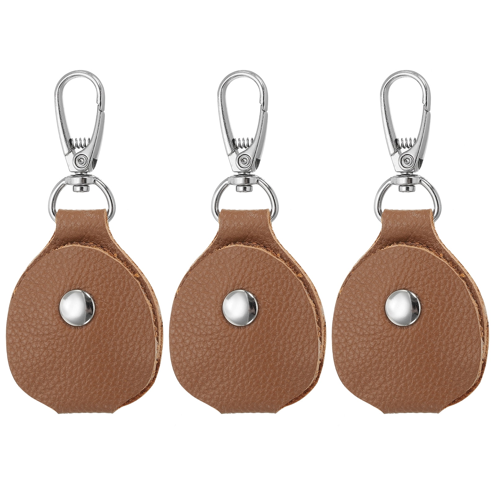 Uxcell Leather Key Fob, Genuine Leather Keys Cover Portable Key Fob Air ...