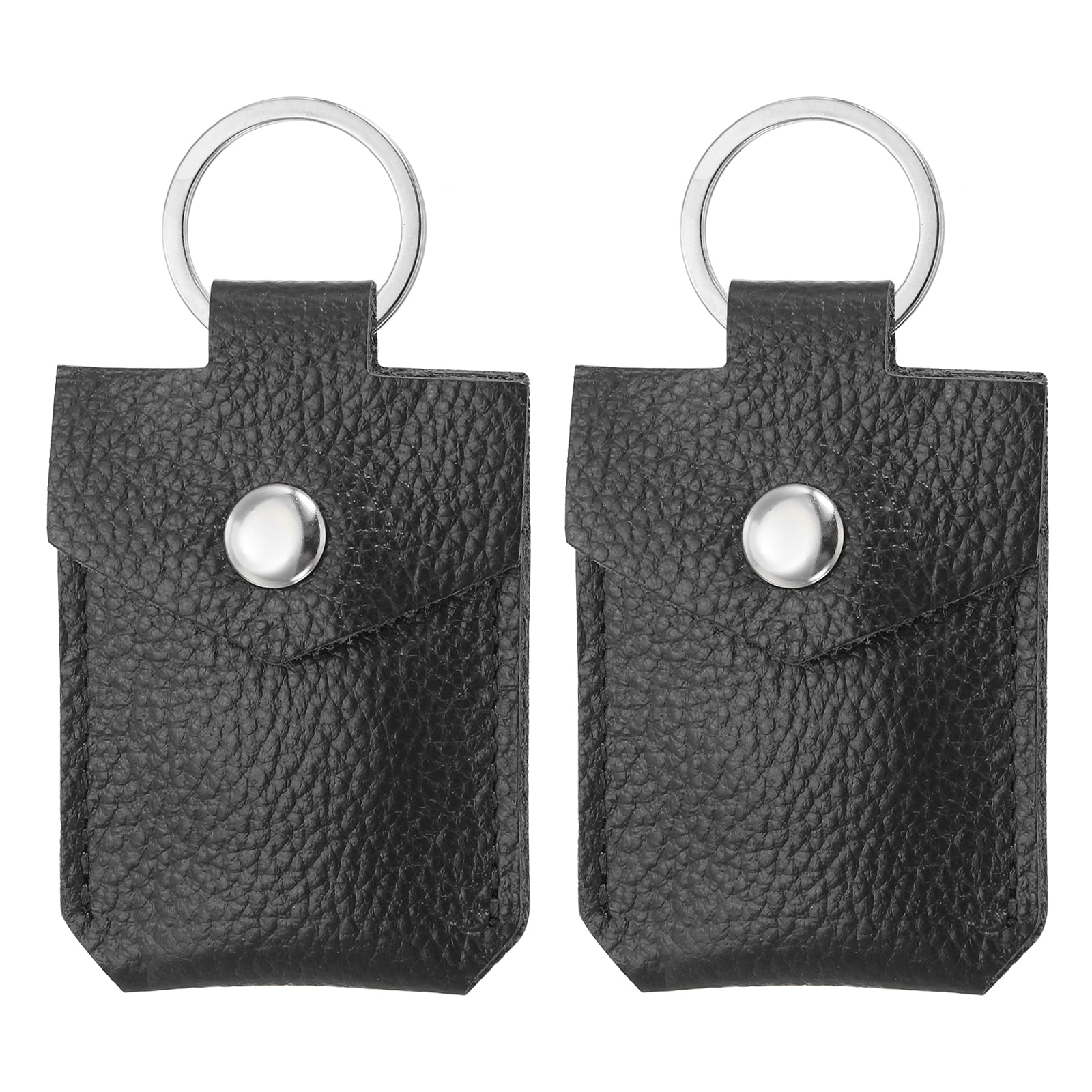 Uxcell Leather Key Fob, Genuine Leather Keys Cover Portable Key Rings ...