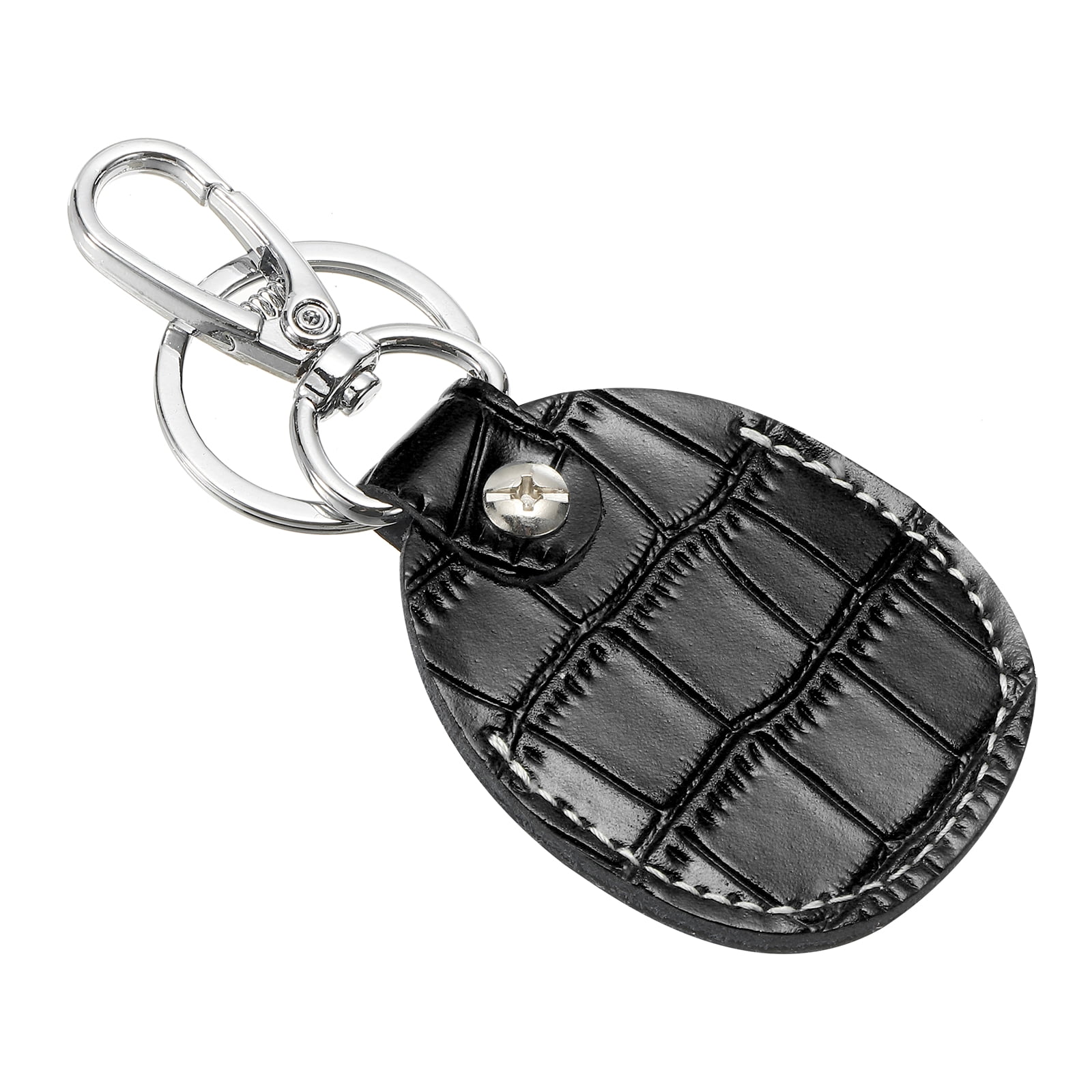 Uxcell Leather Key Fob, Genuine Leather Keys Cover RFID Key Fob ...