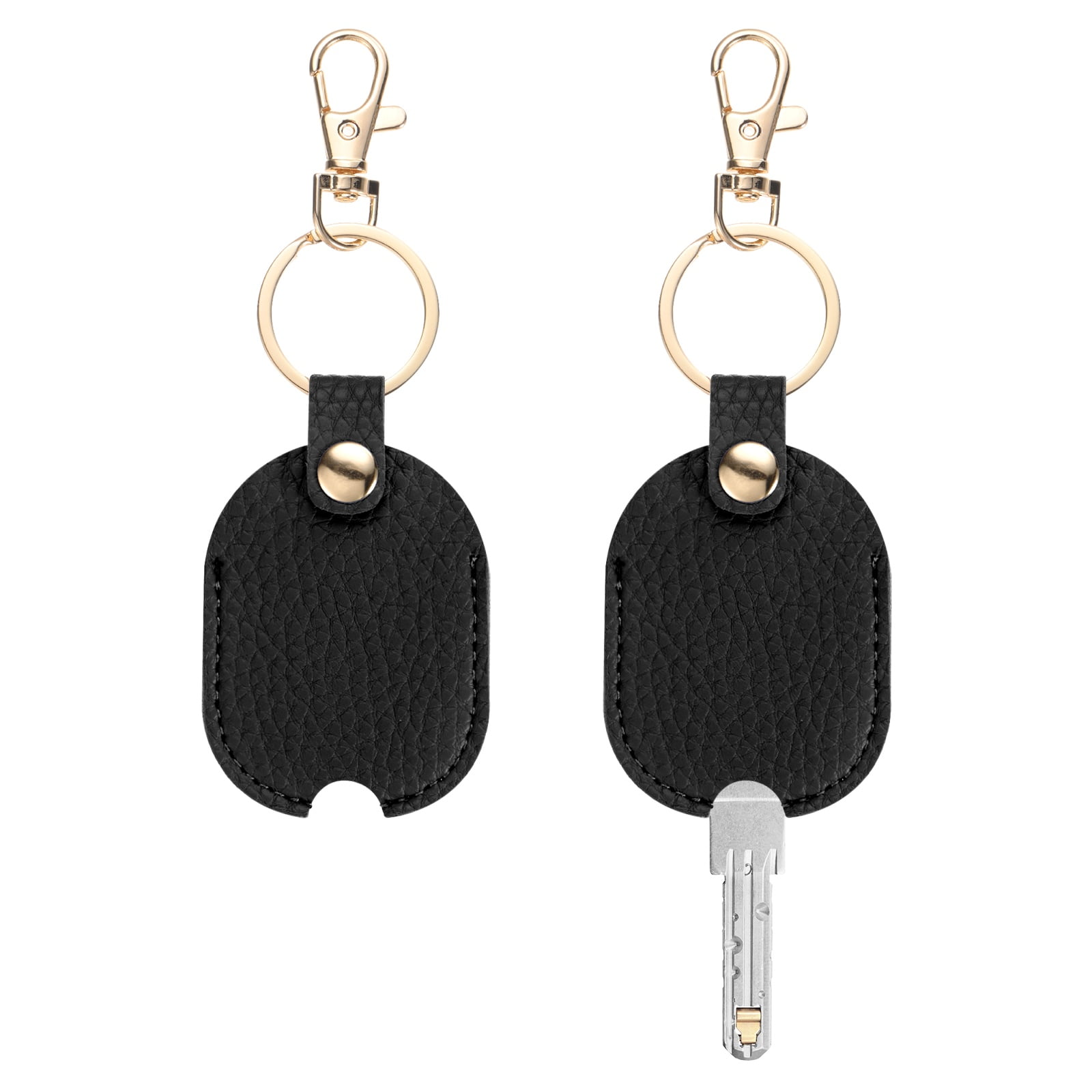 Uxcell Leather Key Sleeve [2Pcs] - Vintage Car Broken Key Loop ...