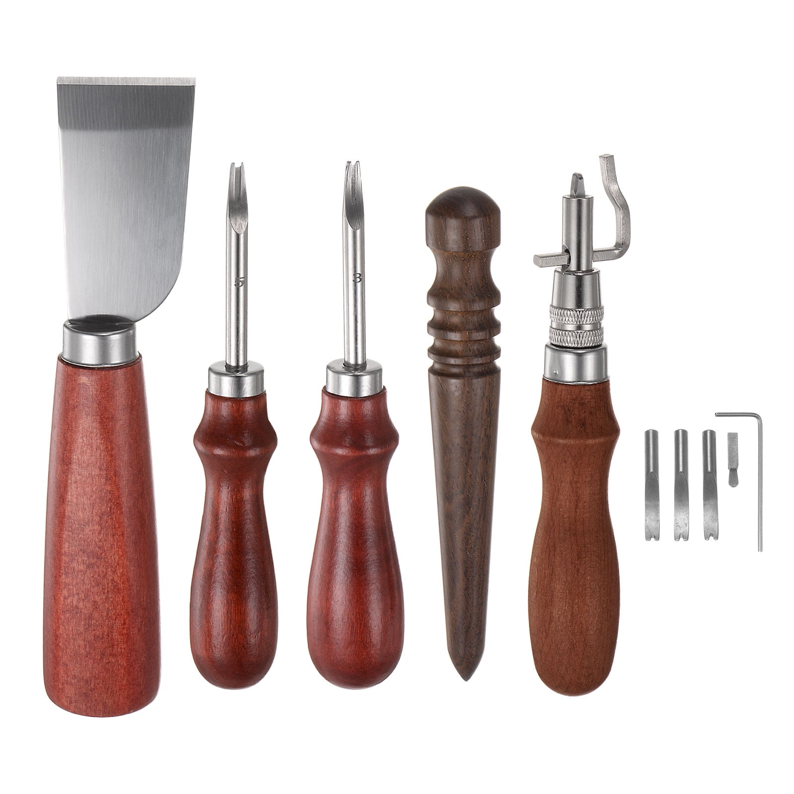 Uxcell Leather Knife Set, Edge Bevelers Cutting Knife Groover Burnisher ...