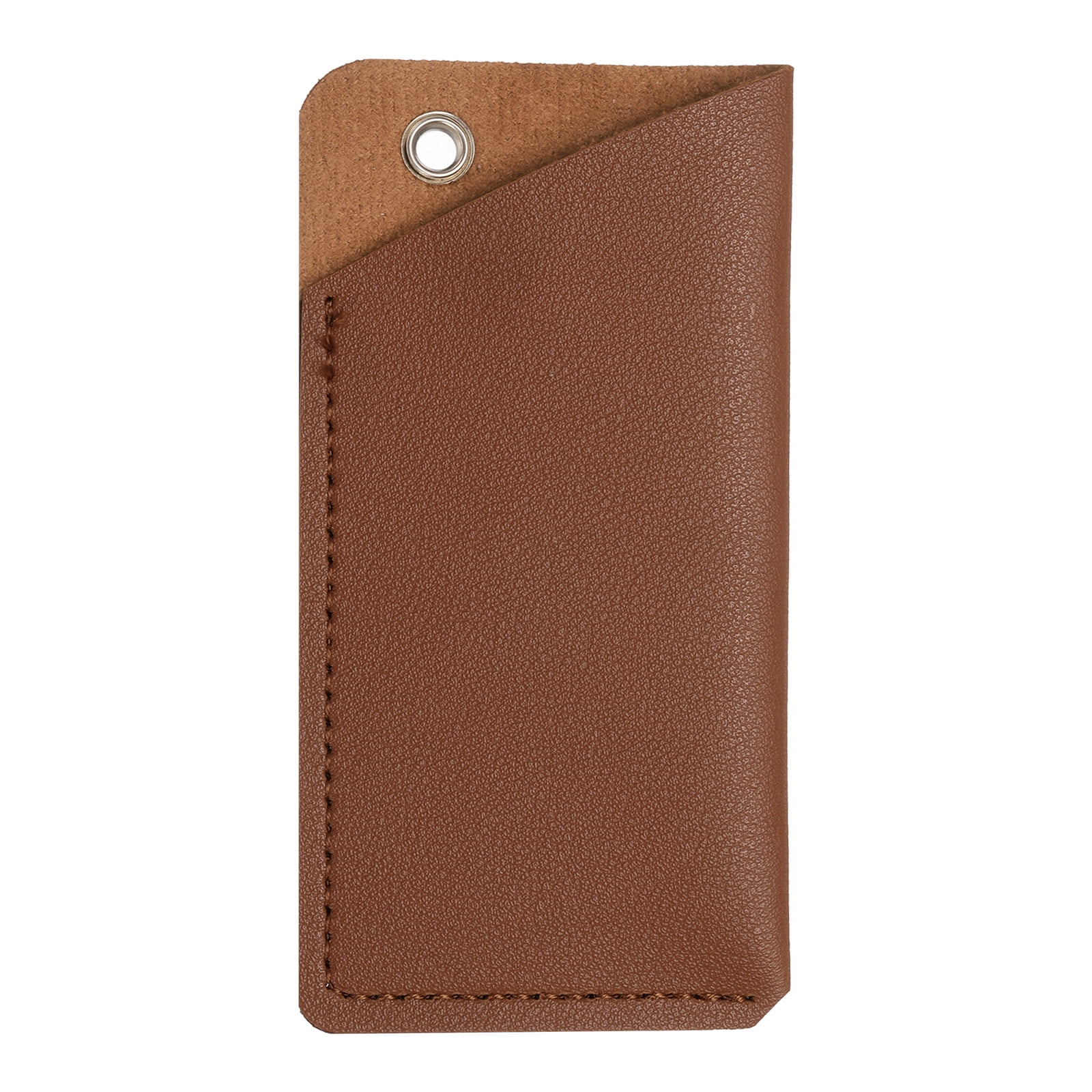 Uxcell Leather Knife Sheath 4.72" x 2.36" with Hole for Belt Folding ...