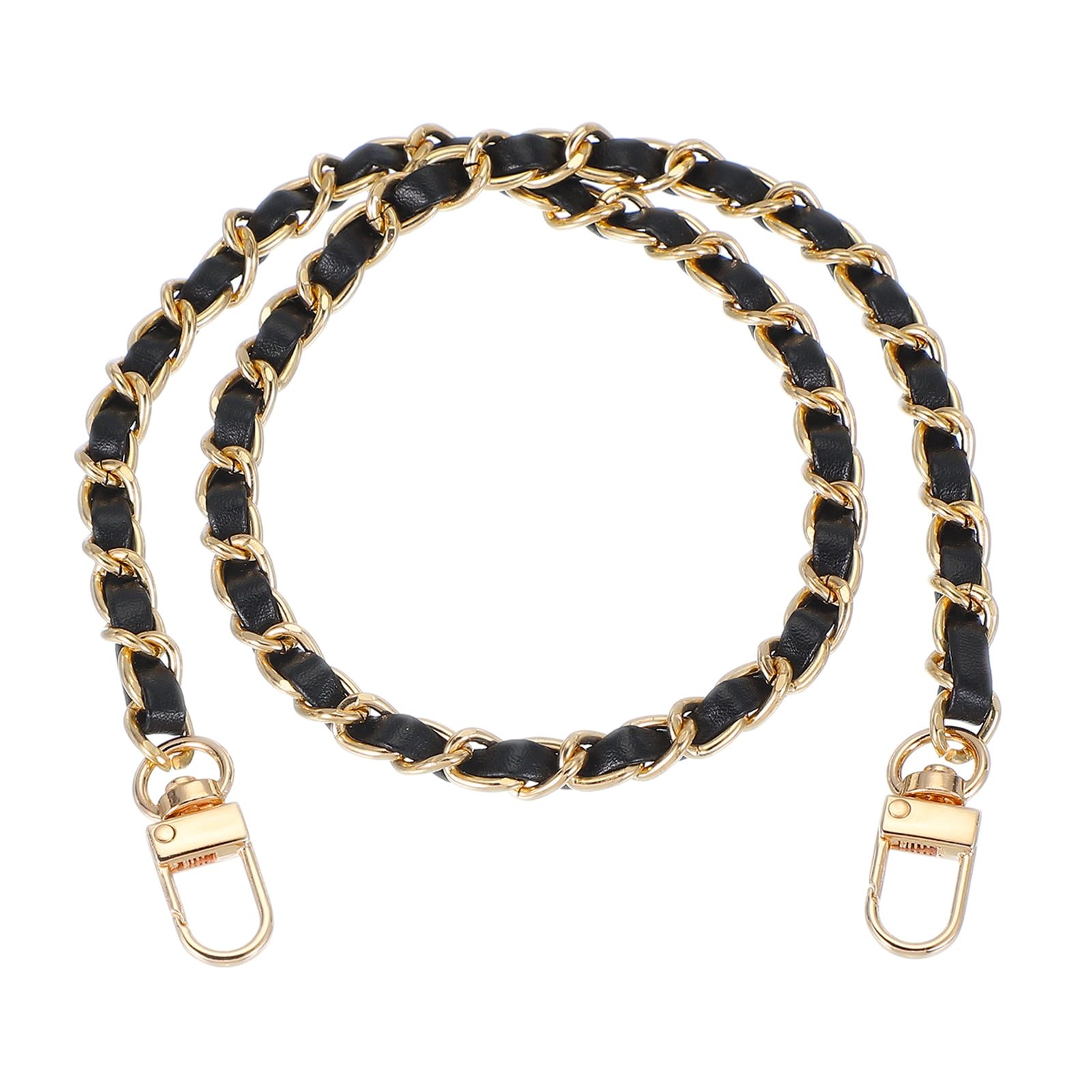 Uxcell Leather Purse Handle Strap, 24 Inch Chain Strap Replacement DIY ...