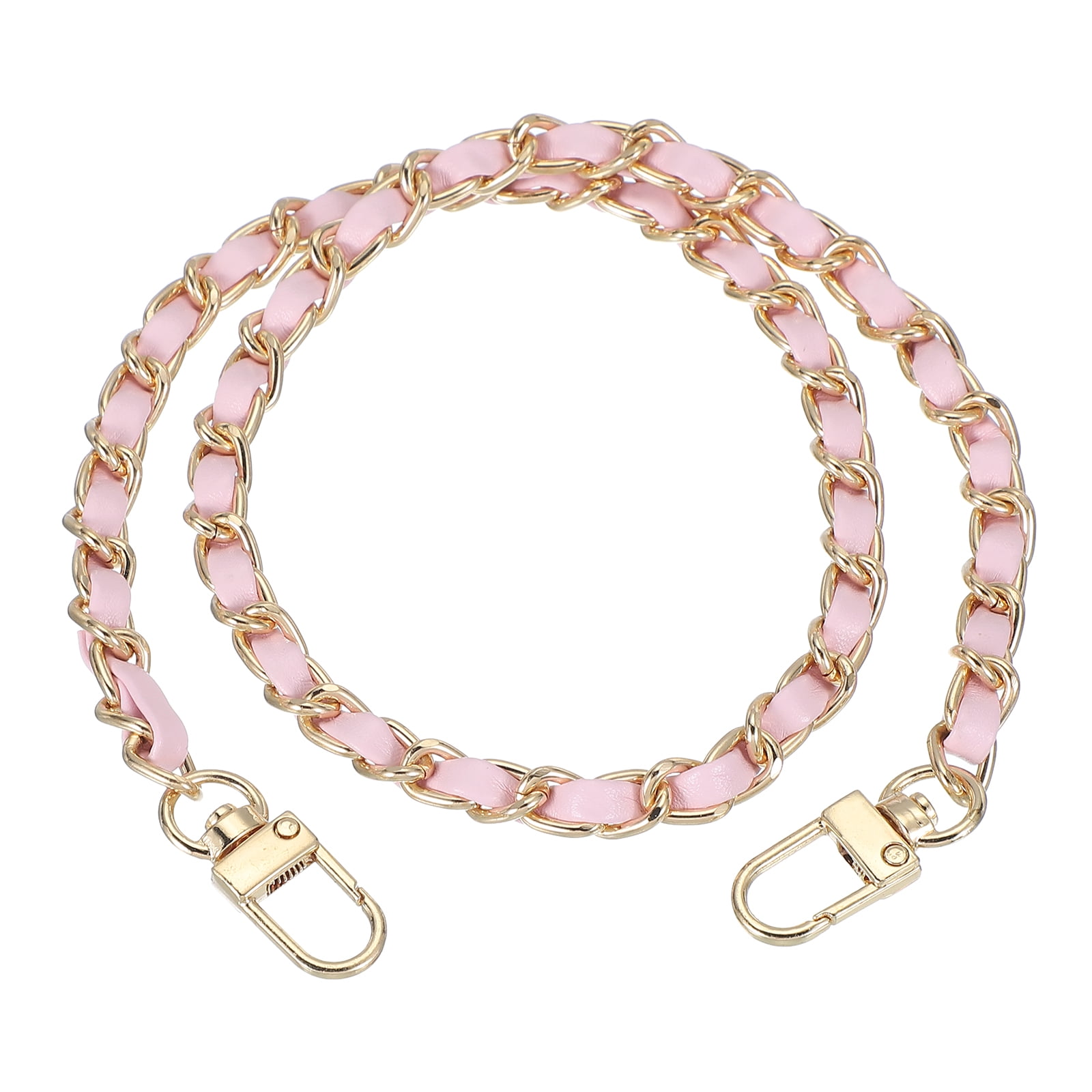 Uxcell Leather Purse Handle Strap, 24 Inch Chain Strap Replacement DIY ...