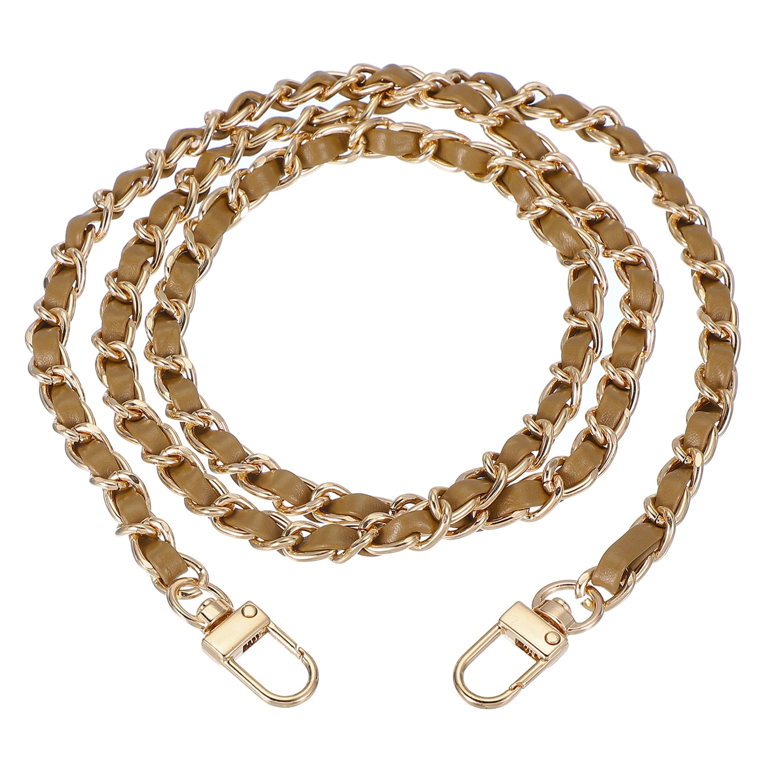 Uxcell Leather Purse Handle Strap, 39 Inch Chain Strap Replacement DIY ...