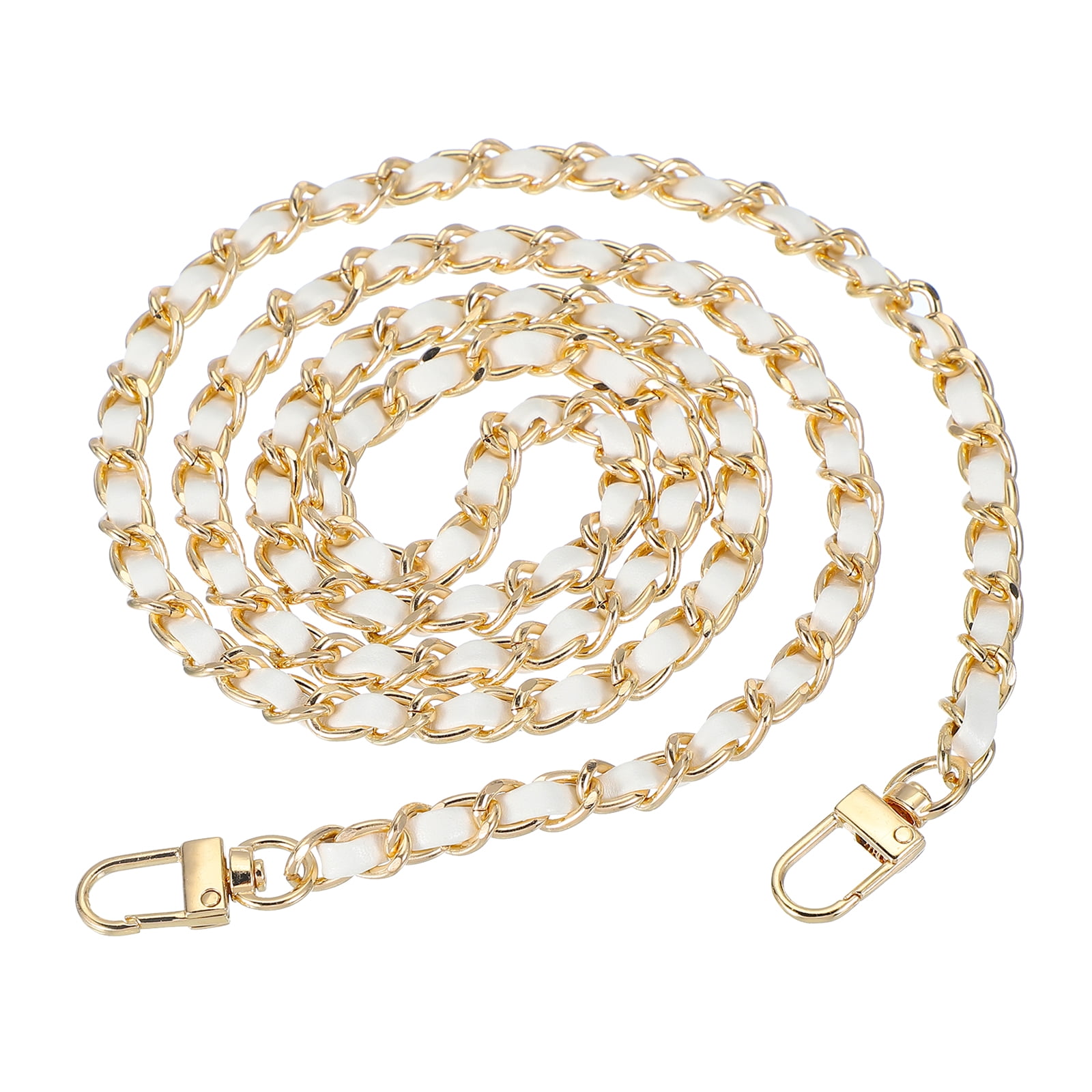 Uxcell Leather Purse Handle Strap 47 Inch Chain Strap Replacement DIY ...