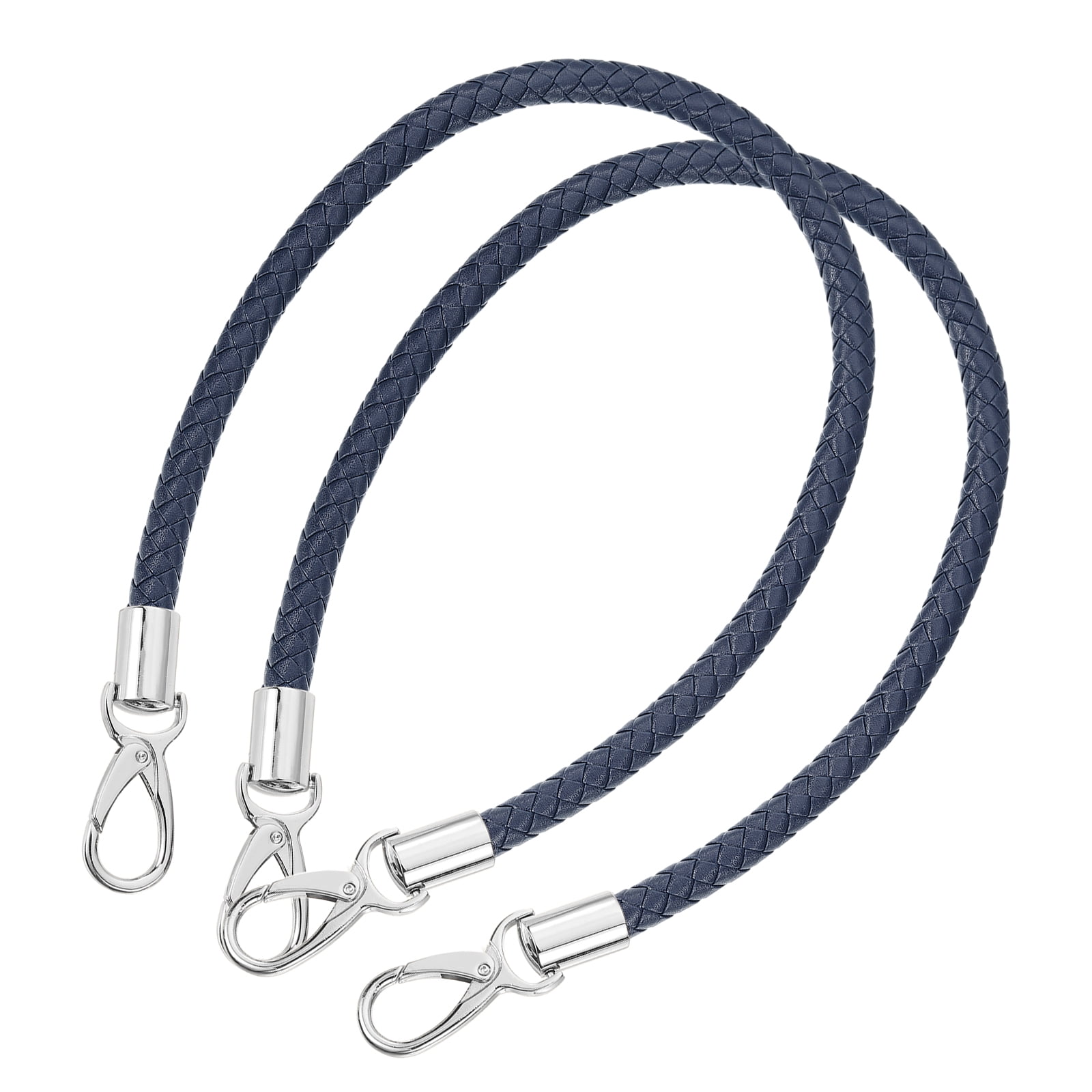 Uxcell Leather Purse Strap, 2Pack 60cm Short Leather PU Braided Purse ...
