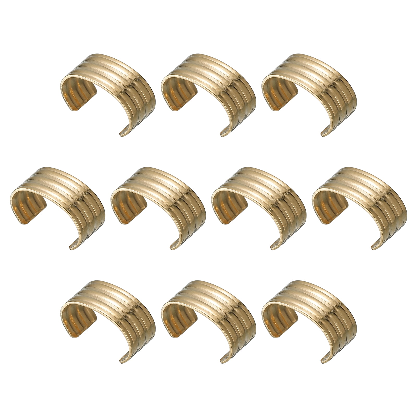 Uxcell Leather Rope Clip, Cylindrical Crimping Cord Crimps Foldable ...