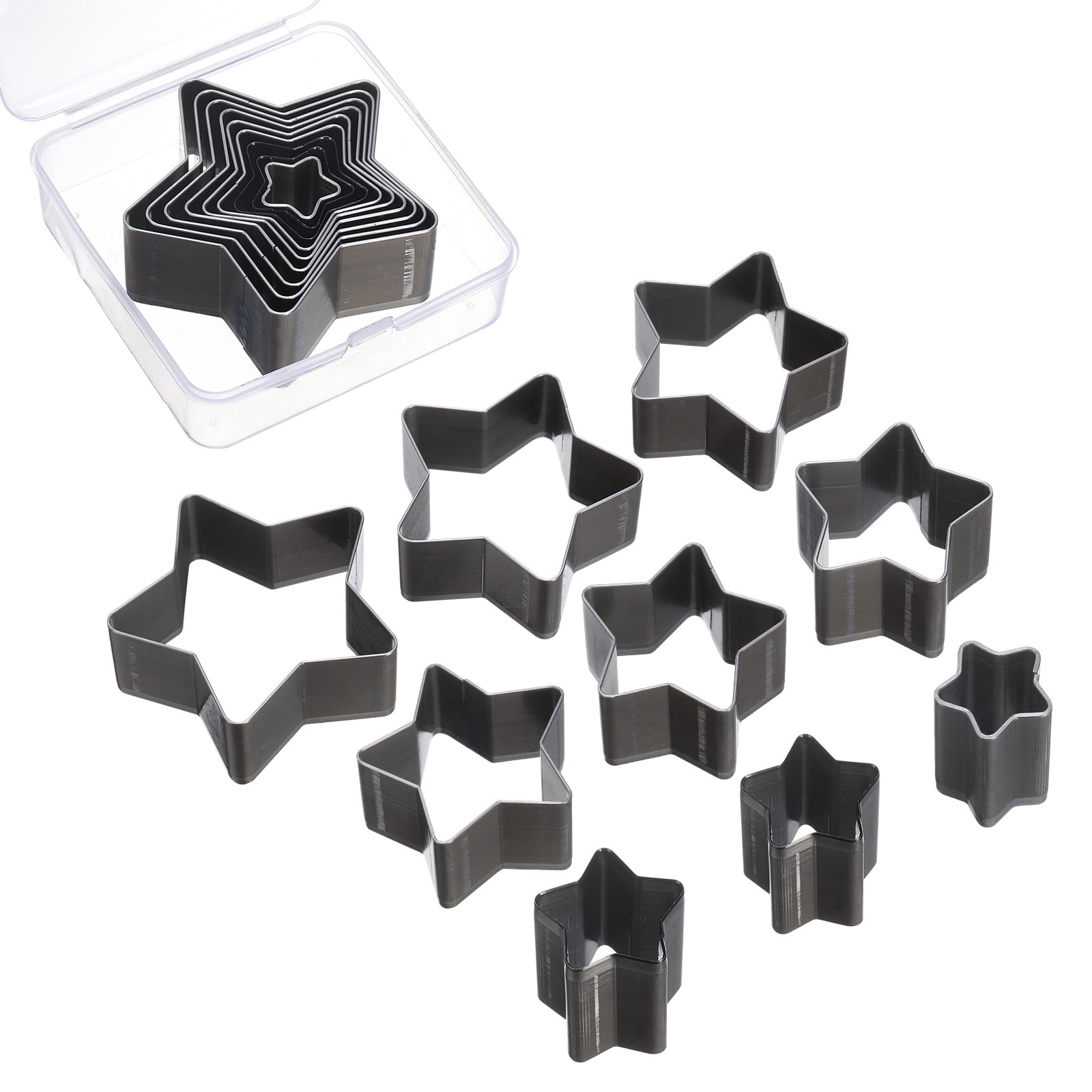 Uxcell Leather Star Shape Punch Cutter Set 9 Sizes Leather Hollow ...