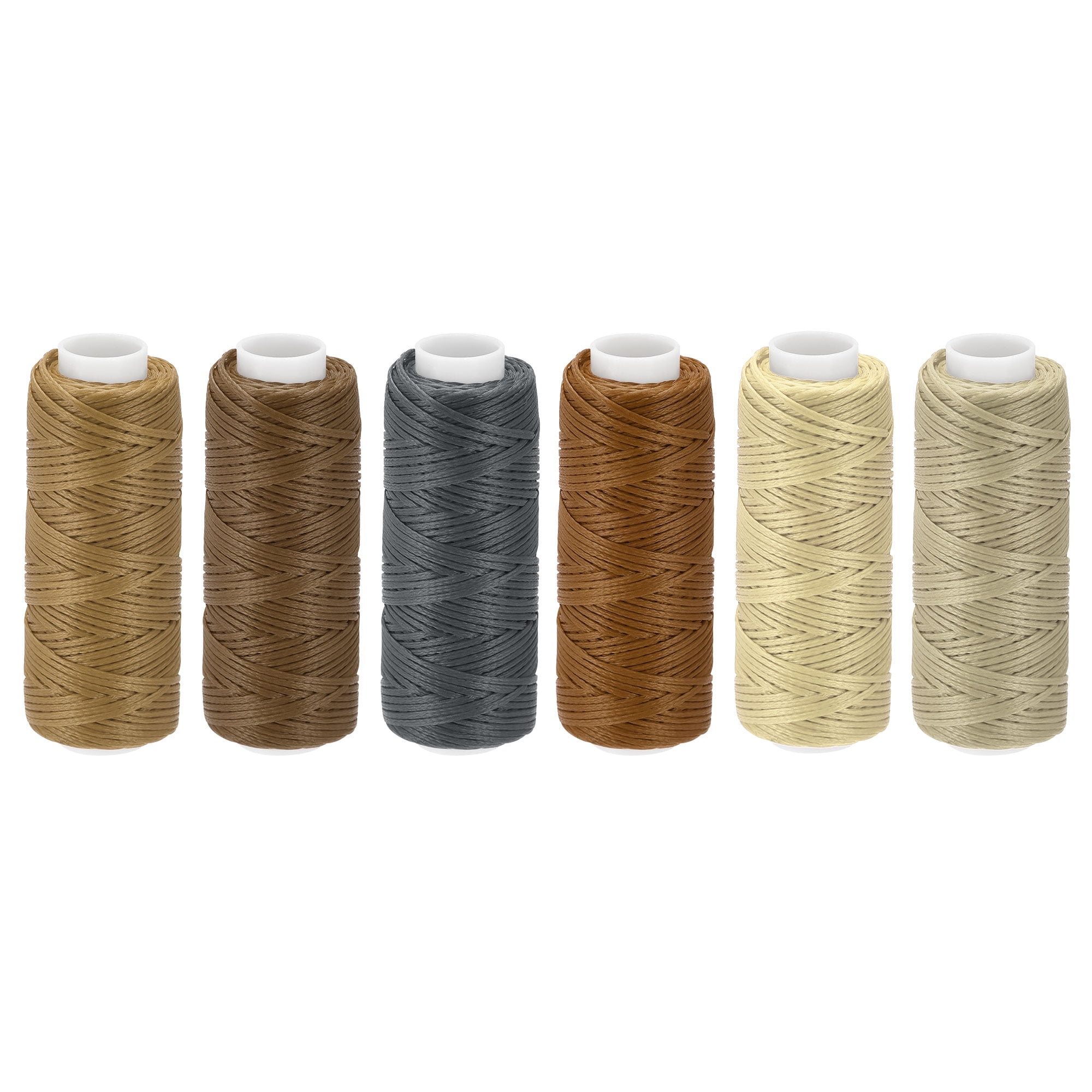 Uxcell Leather Threads 33 Yards 150D/0.8mm Polyester Waxed Cords ...